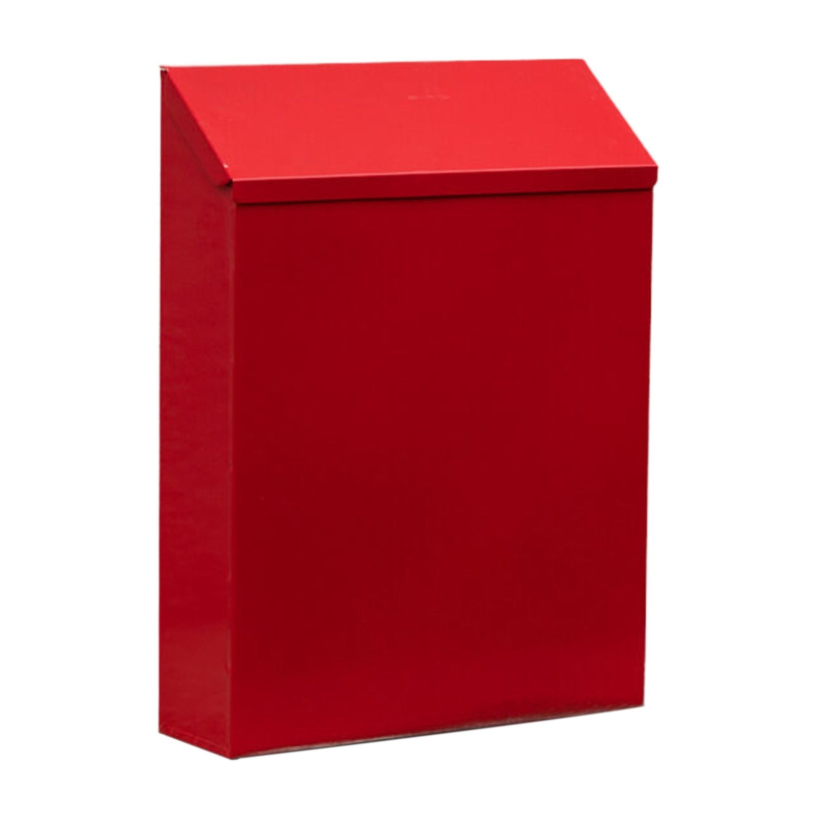 BMYJ Lockable Wall-Mounted Mailbox - Metal Outdoor Postbox with ...