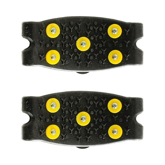 BMYJ Non-slip Snow Cleats Anti-Slip Overshoes Studded Ice Cleats Snow ...