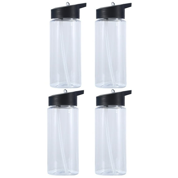 BMYJ Plastic Sports Bottles with Spill Proof Lids, Reusable Water ...