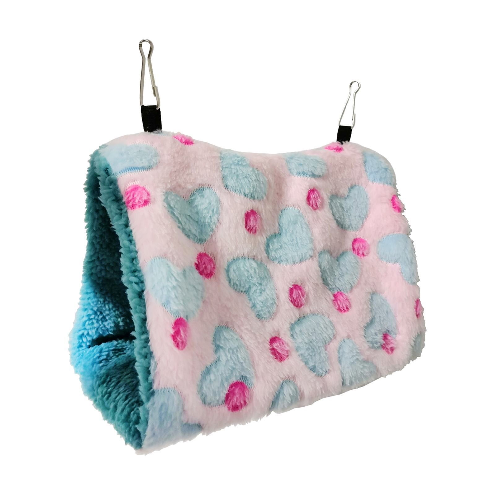 BMYJ Plush Flannel Bird Hut with Heart Print Alloy Buckle | Winter Warm ...