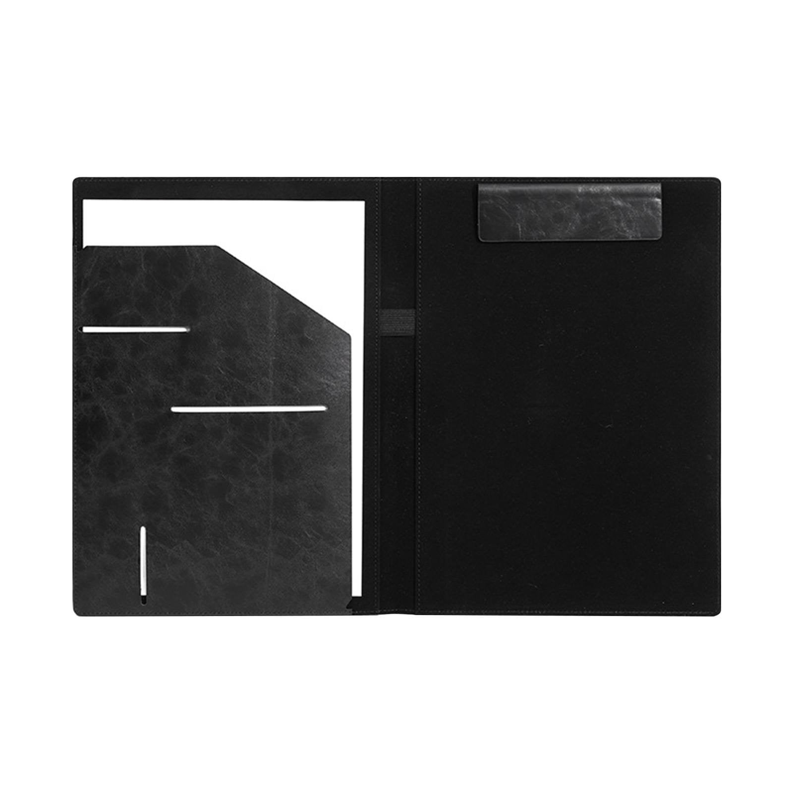 BMYJ Professional Faux Leather Padfolio Binder - Letter/A4 Size ...