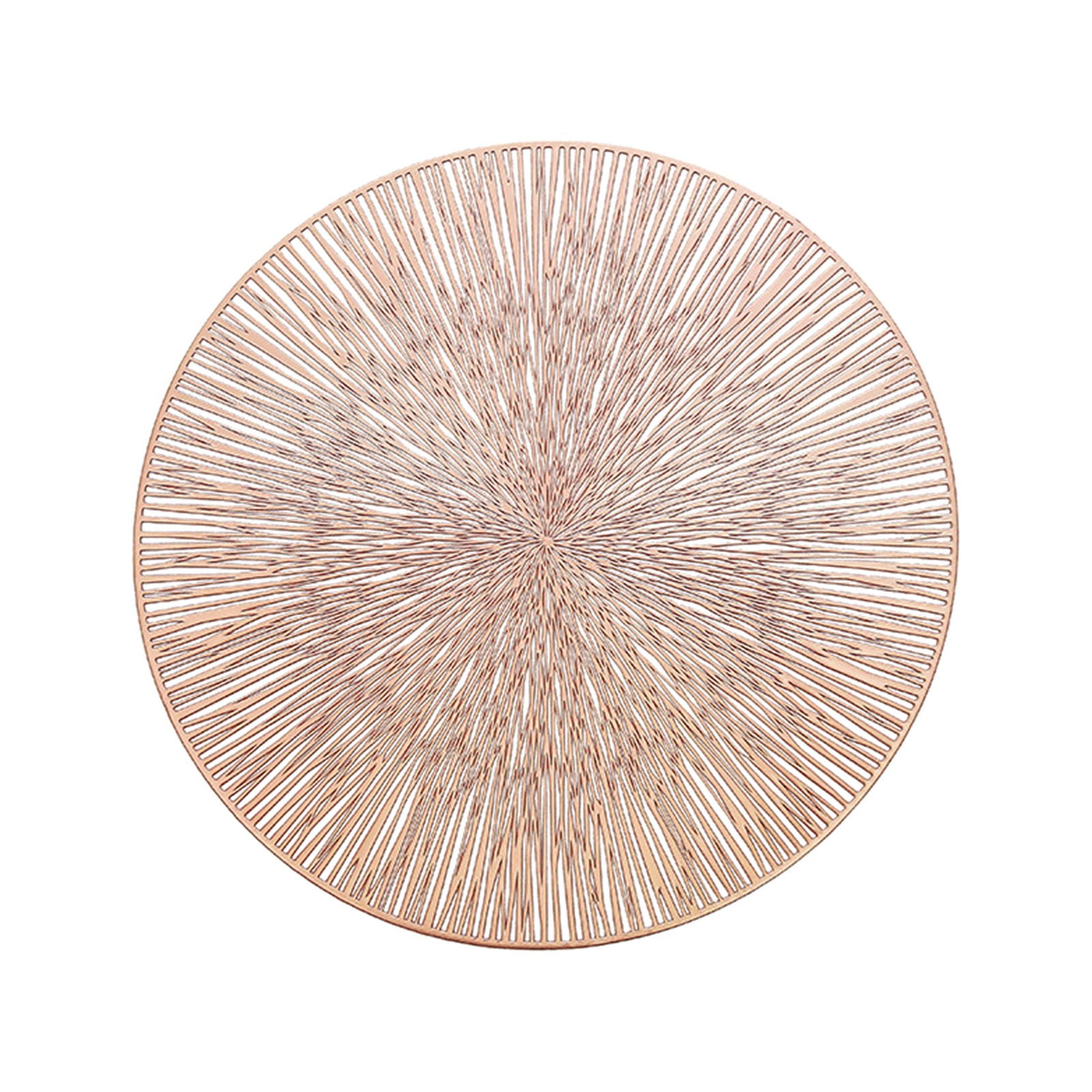 BMYJ Round Placemats Pressed Vinyl Slip Resistant Table Mats Fireworks ...