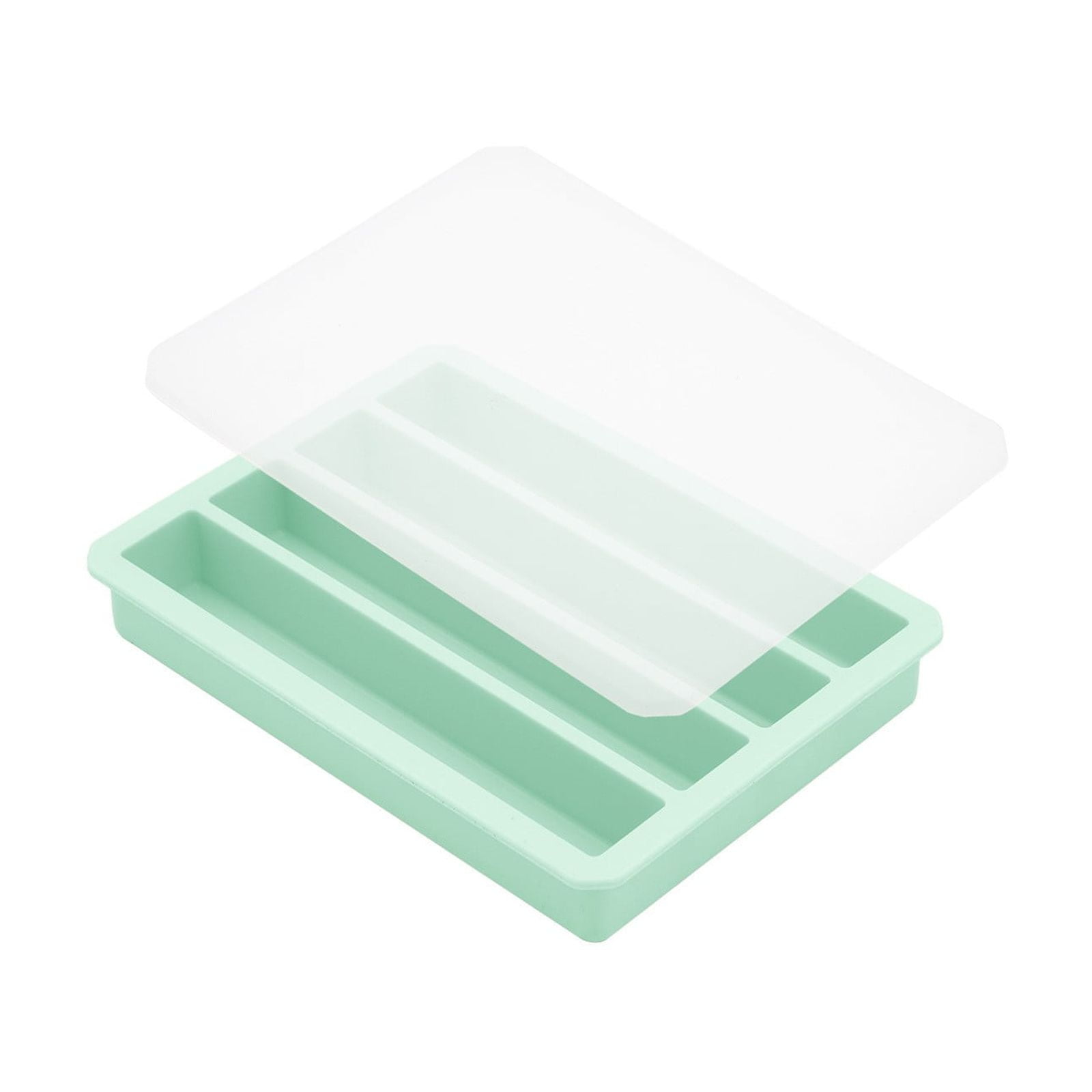 BMYJ Silicone Ice Cube Trays for Water Bottles, 4 Cavity Easy Release ...