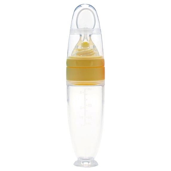 BMYJ Silicone Self Feeding Food Dispenser,Spoonfood Supplement Bottle ...