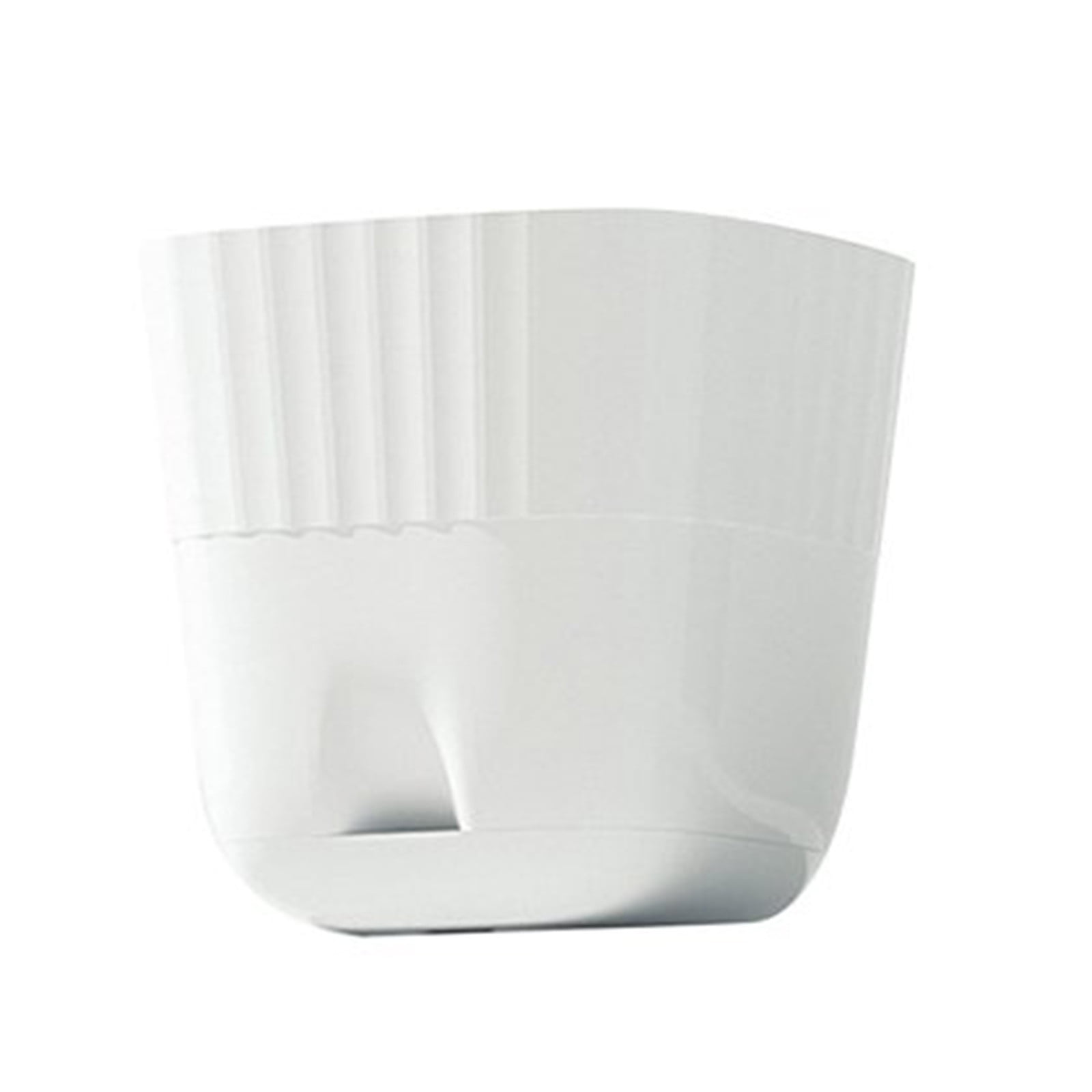 BMYJ Square Plant Pot for Small Indoor Plants, Plastic Flower Pots with ...