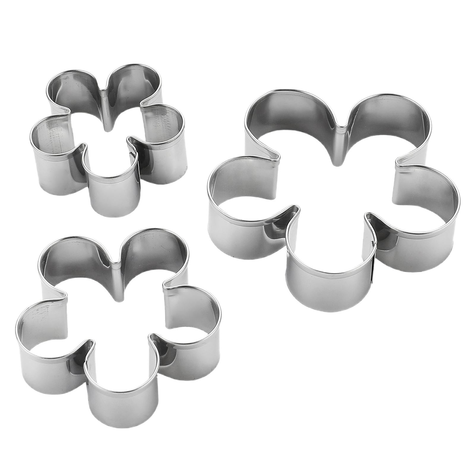 BMYJ Stainless Steel Cookie Cutters for Kids Rose Petal Flower Shape ...