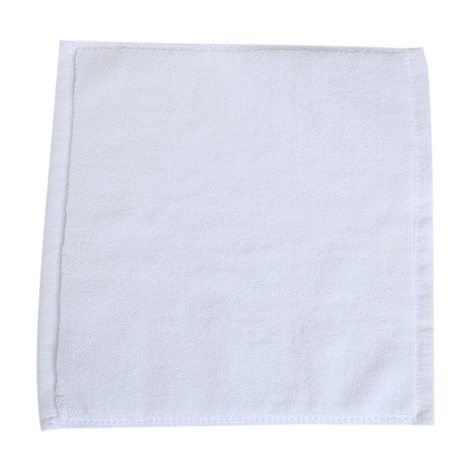 BMYJ Thick Absorbent Soft Cotton Towels - Plain Square Hand Towels for ...