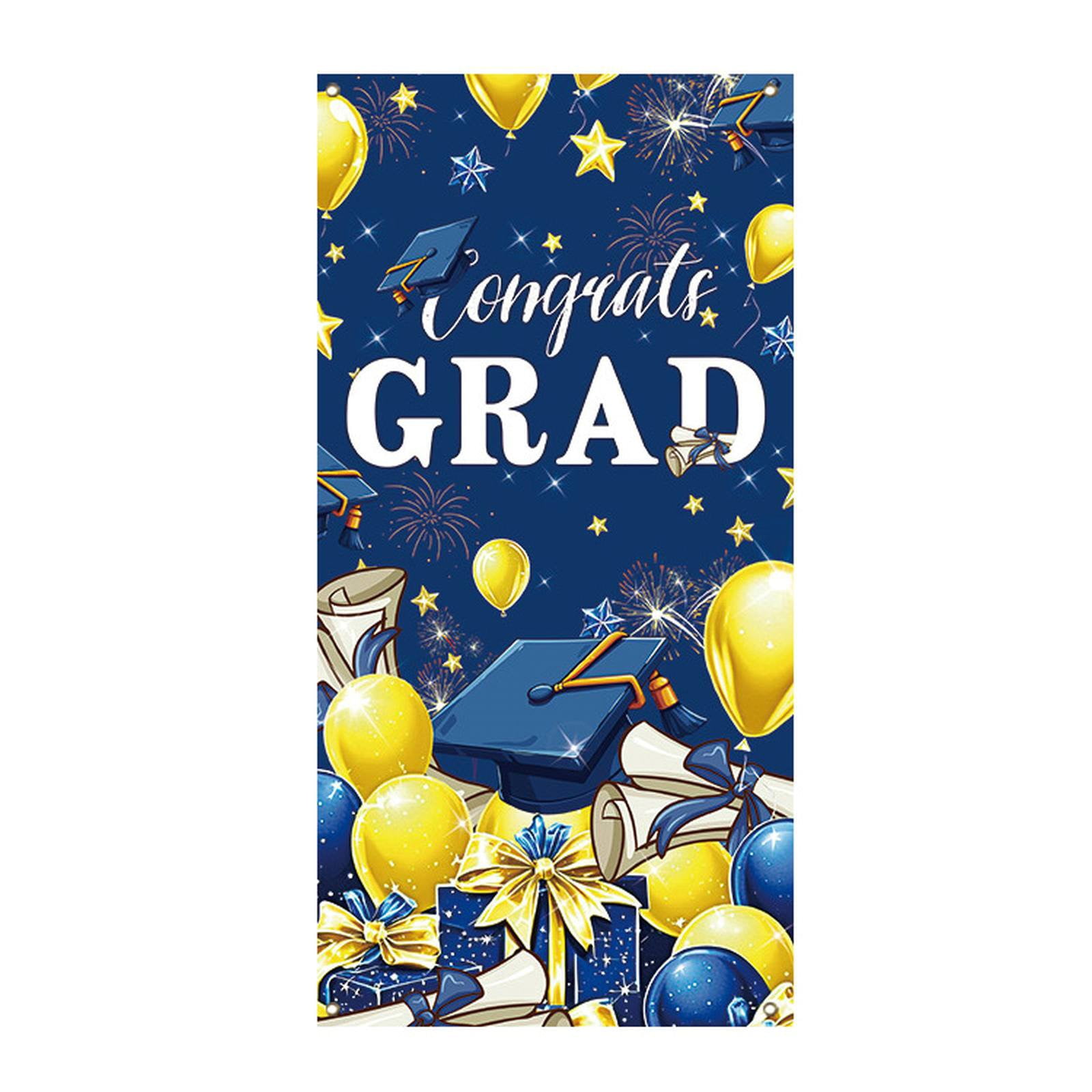 BMYJ Vertical Graduation Banner 90x180cm - Tall Narrow Porch Sign for ...