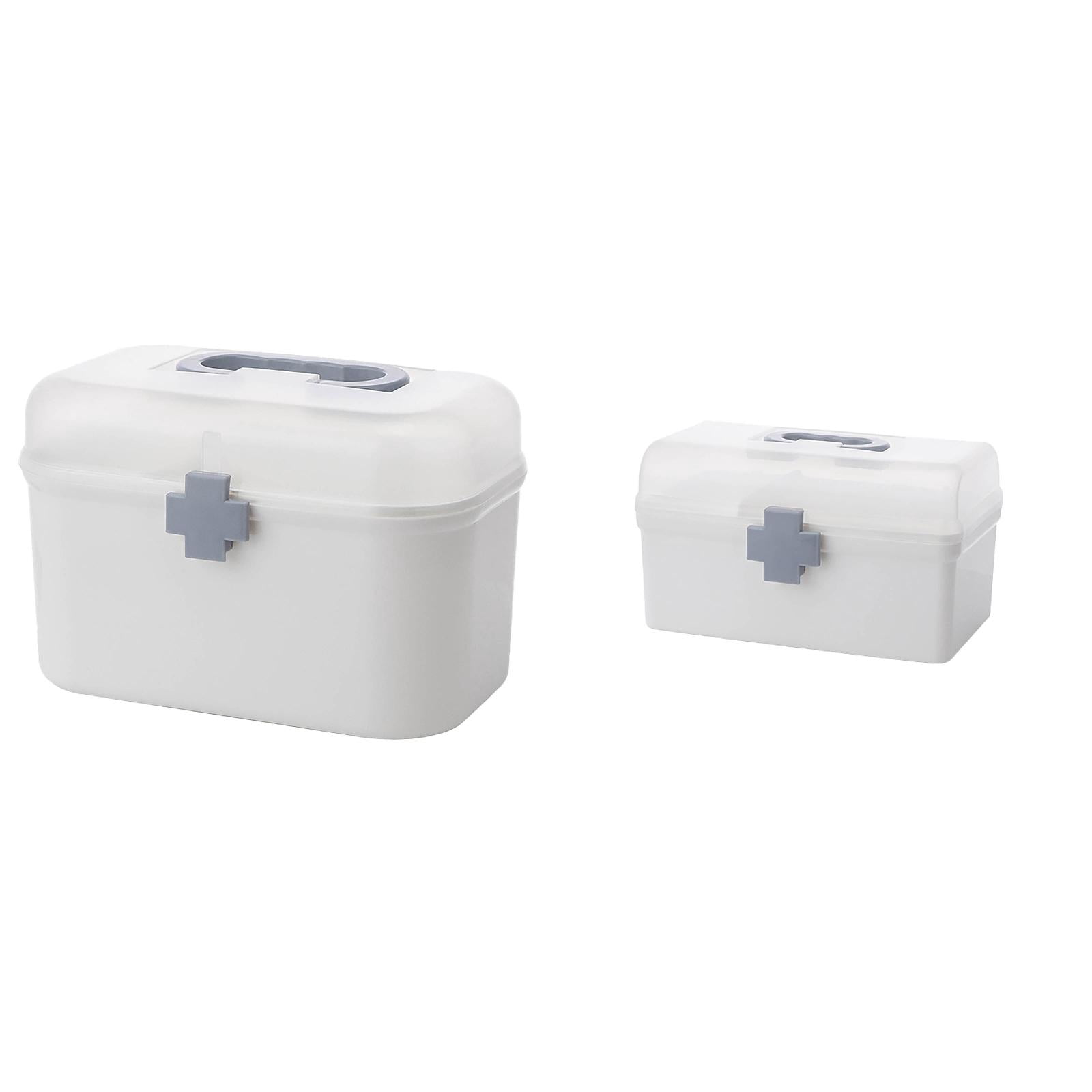 BMYJ White Large Empty First Aid Box for Family, Office, Travel ...