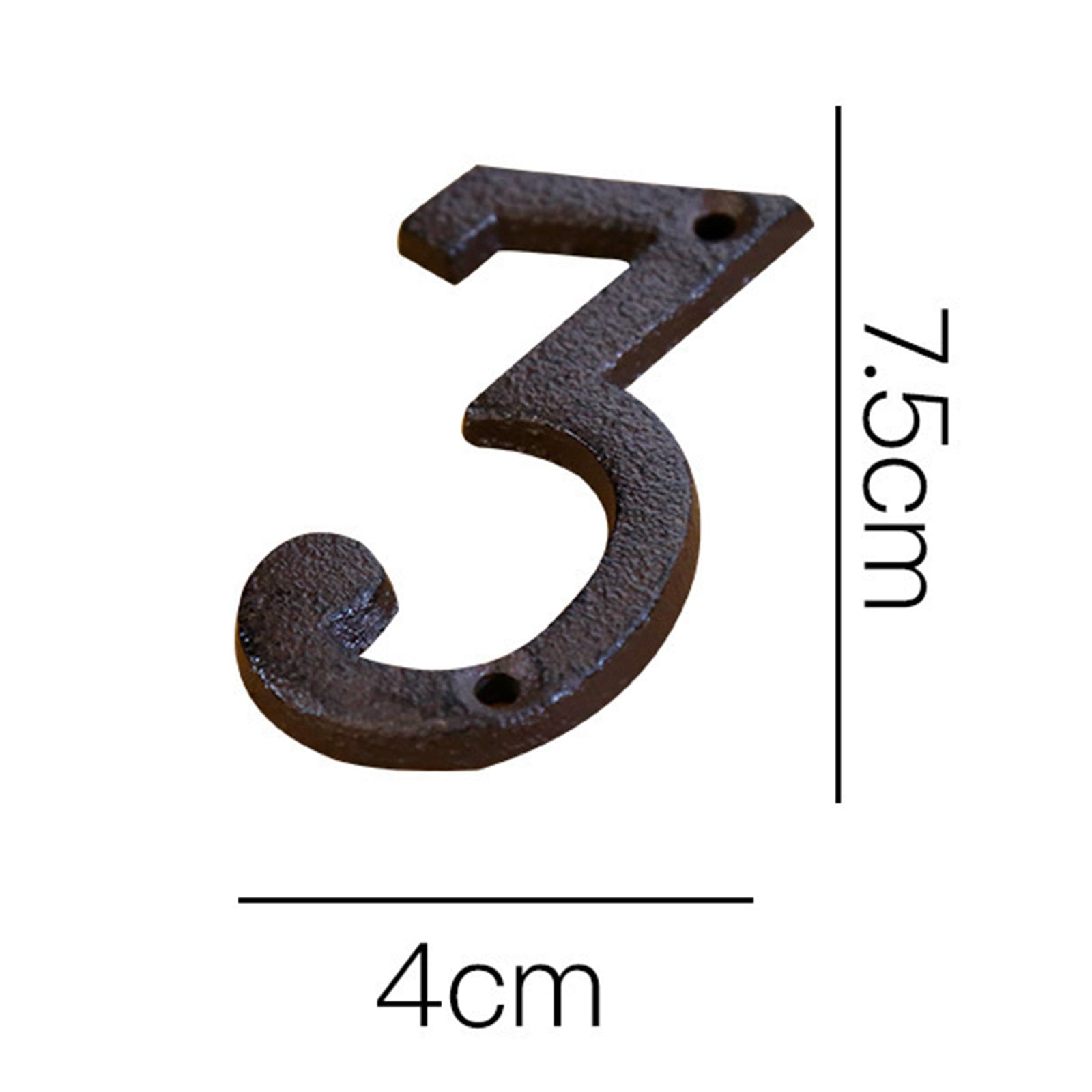 BMYJ Wrought Iron House Number Signs - DIY Metal Address Numbers for ...