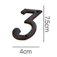 BMYJ Wrought Iron House Number Signs - DIY Metal Address Numbers for ...
