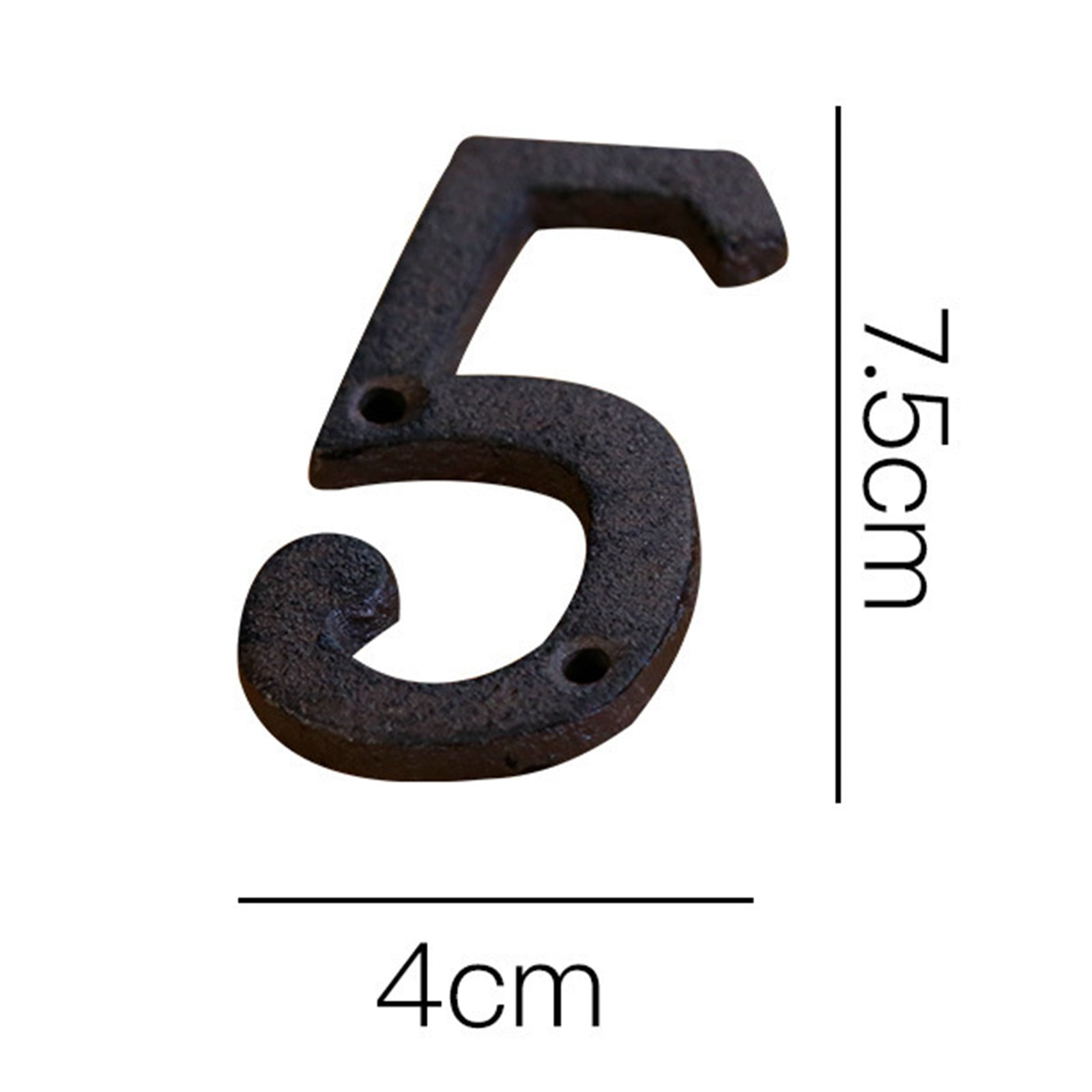 BMYJ Wrought Iron House Number Signs - DIY Metal Address Numbers for ...