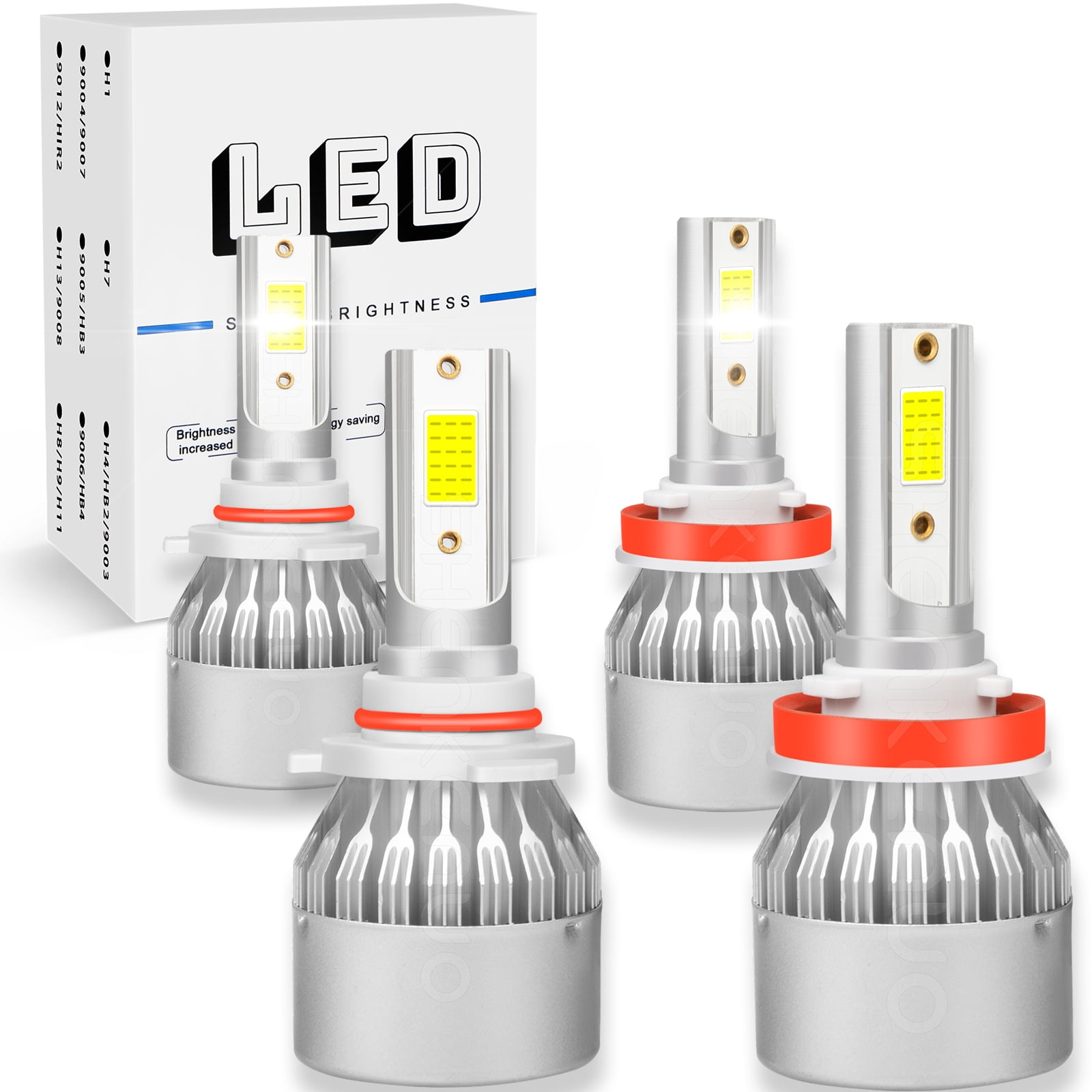 BMZONCC 4Pcs 6000K LED Headlight Bulb For Ford Edge 2007 2008 2009 2010 ...
