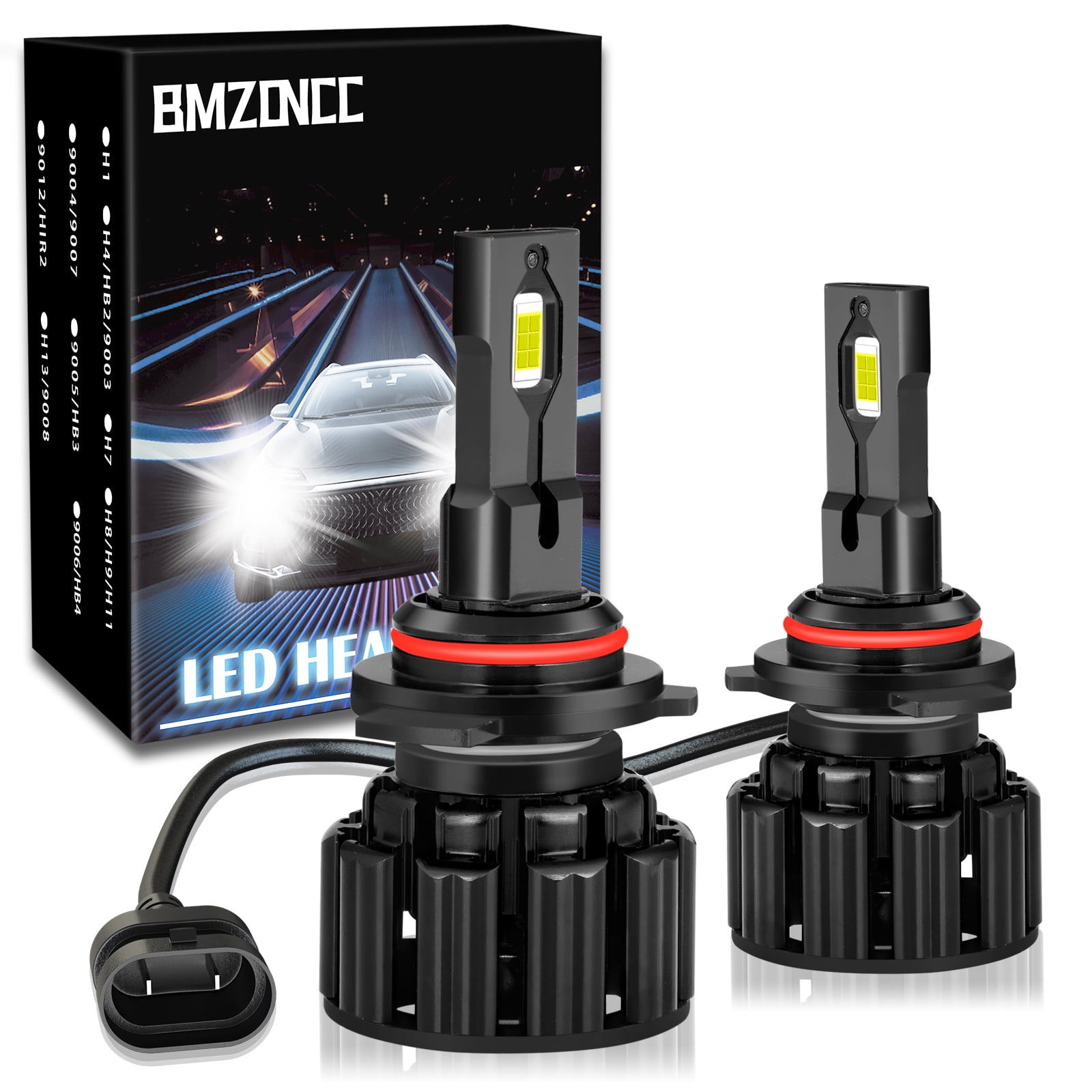 BMZONCC 9012/HIR2 Bulbs, Ultra Bright, 9012 Light Bulbs Long Lifespan ...