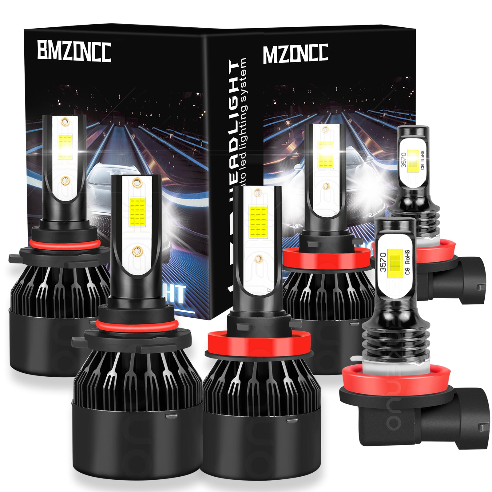 BMZONCC For 2011-2018 RAM 1500 2500 3500 4500 5500 LED Headlight Hi/Lo ...