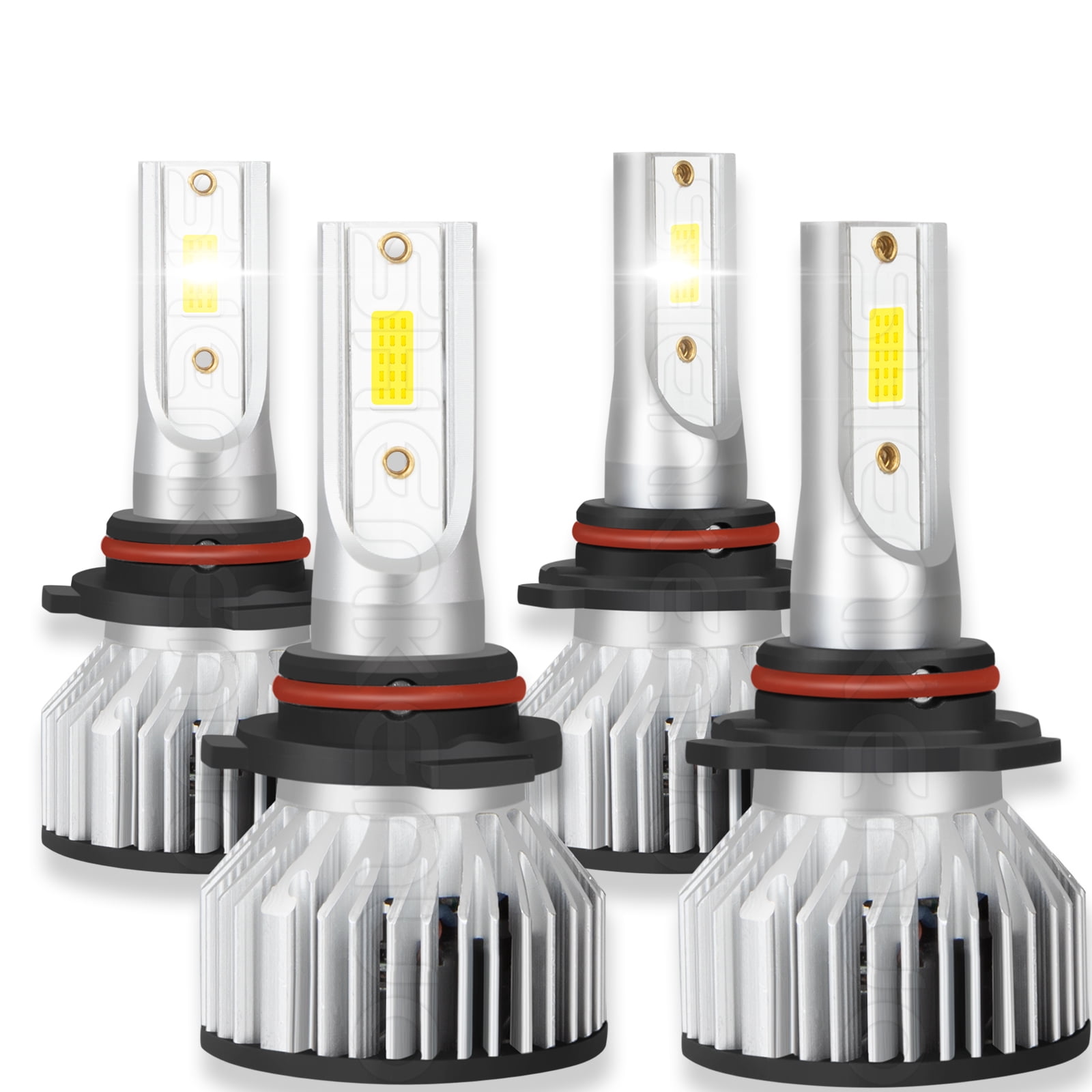 BMZONCC LED Headlight Bulbs, White 6000K, High/Low Beam, 9005/9006 ...