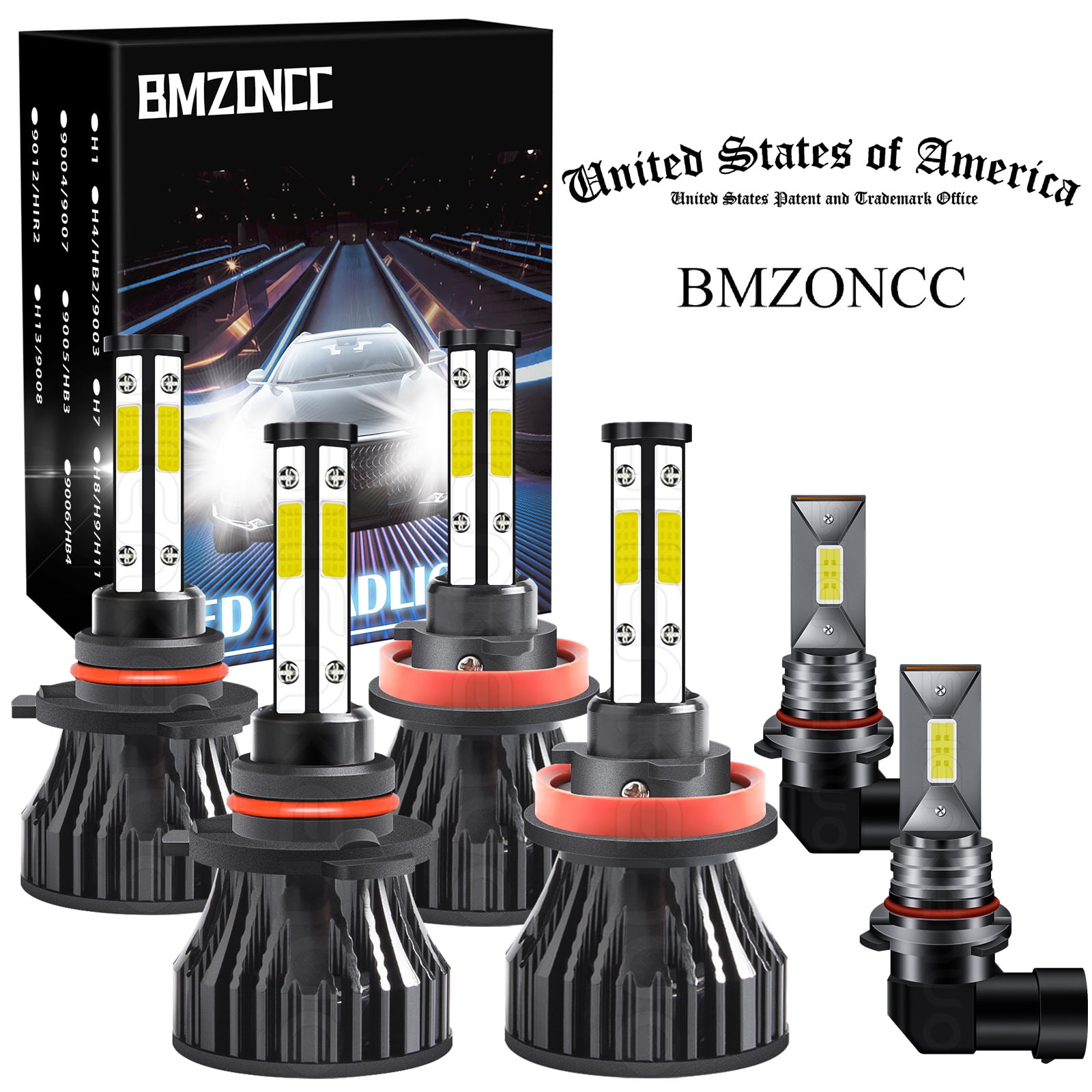 BMZONCC For Ford F-150 2015 2016 2018 2019 2020 Front LED Headlight ...