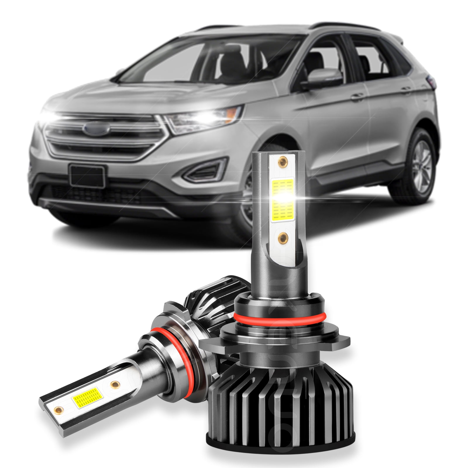 BMZONCC For Ford edge 2011 2012 2013 2014 LED Headlight Bulbs 9012 High ...
