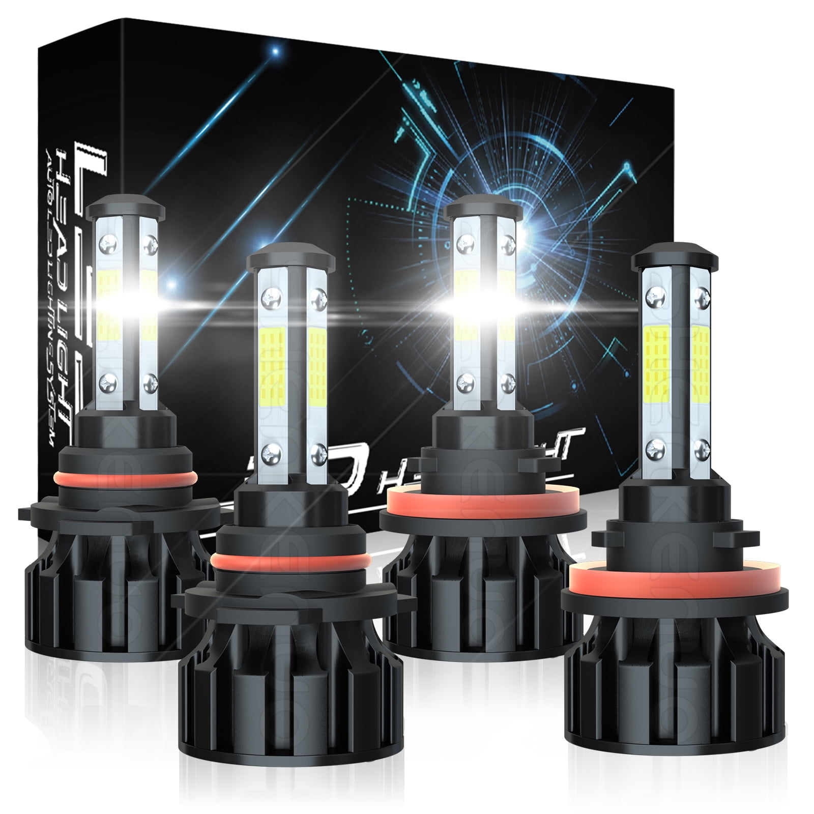 BMZONCC For Toyota Prius 2010-2015 H11 9005 LED Headlight Bulbs High ...