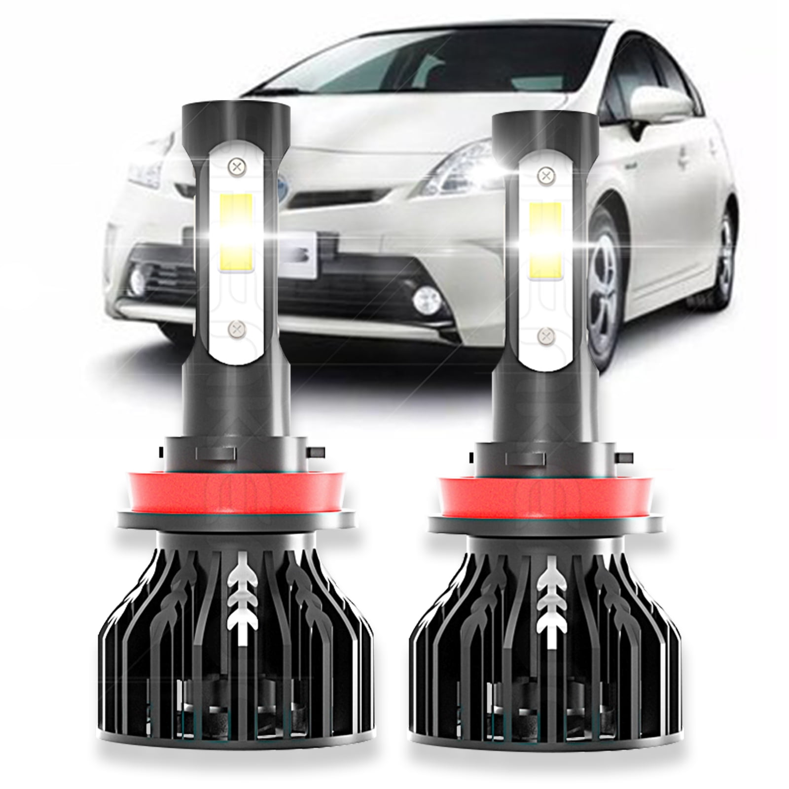 BMZONCC For Toyota Prius 2010-2015 H11 LED Headlight Super Bright Bulbs ...