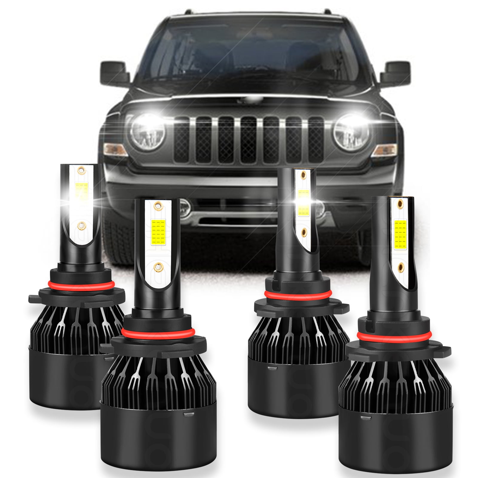 BMZONCC for 1999-2010 Jeep Grand Cherokee LED Headlight High Low Light ...