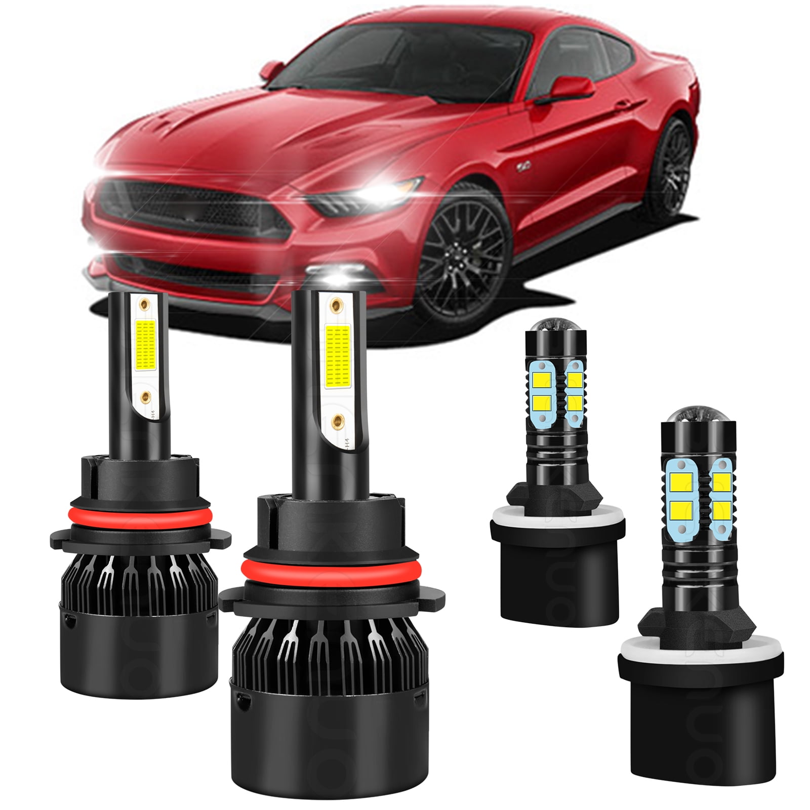 BMZONCC for Ford Mustang Gt Svt Cobra 1994-2004 COB 6000K LED Headlight ...