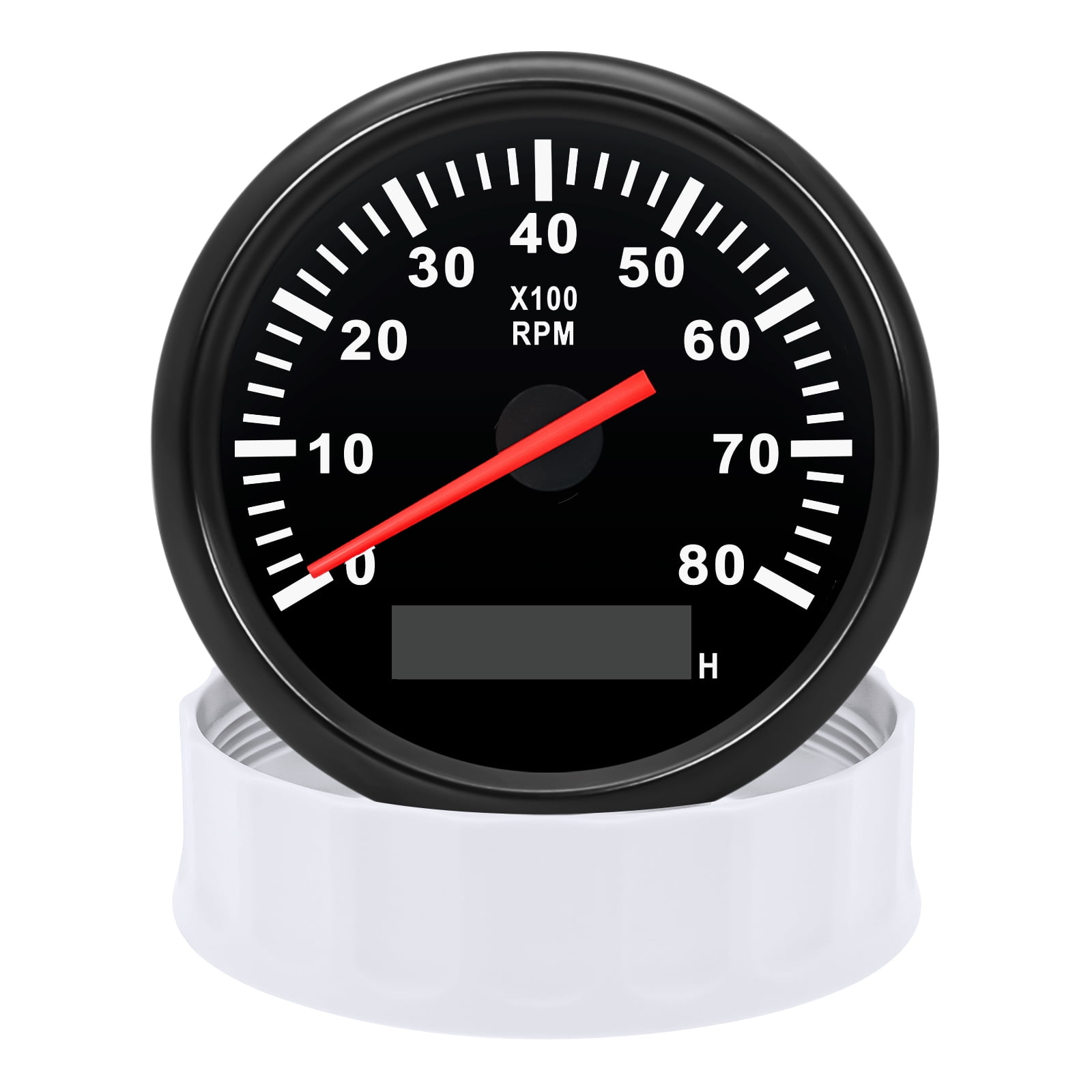 BN 8000 rpm - 85mm Boat Tachometer Digital Engine Tach Hourmeter ...