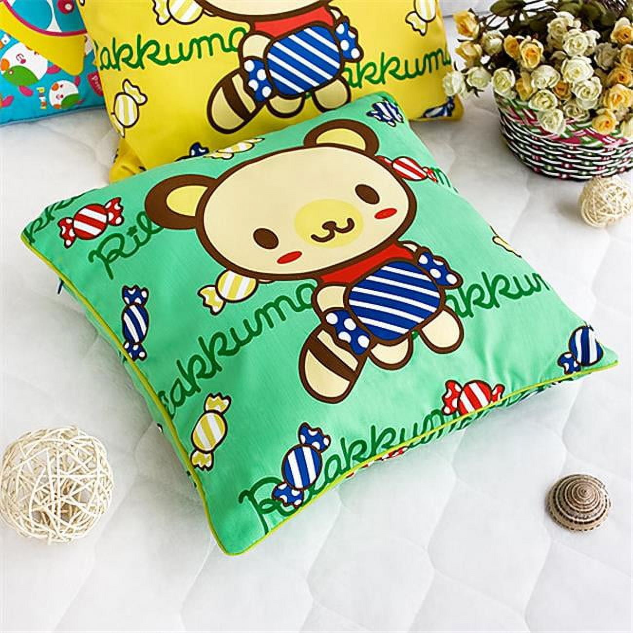 BN-DP002(40X40) Green Candy Bear Decorative Pillow Cushion / Floor Cushion - Walmart.com