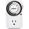 Woods Outdoor 24-Hour Heavy Duty Mechanical Plug-In Timer, 2 Grounded ...