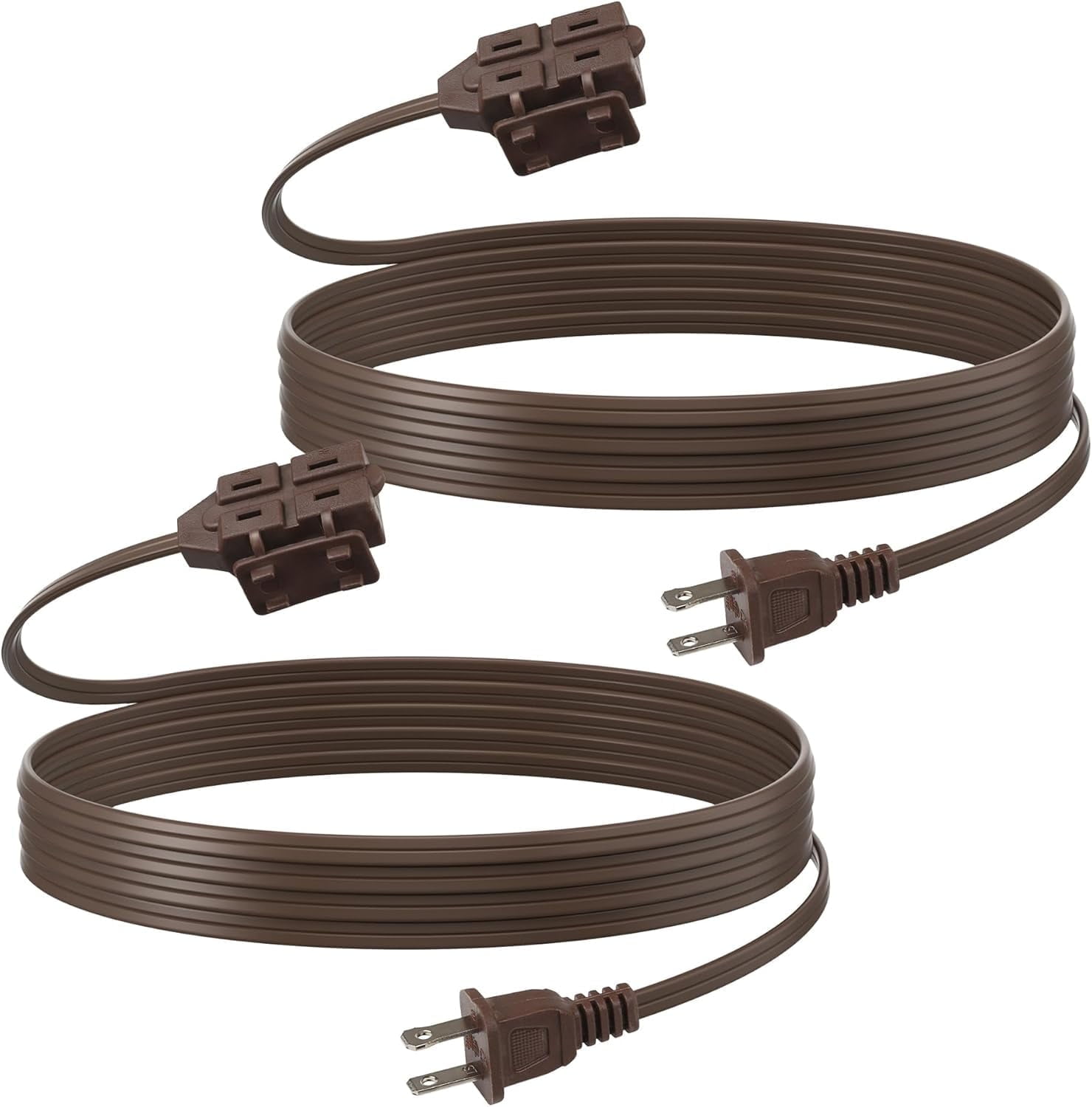 BN-LINK 6 ft Indoor Extension Cord, 3 Polarized Outlets, 16/2 SPT-2 ...