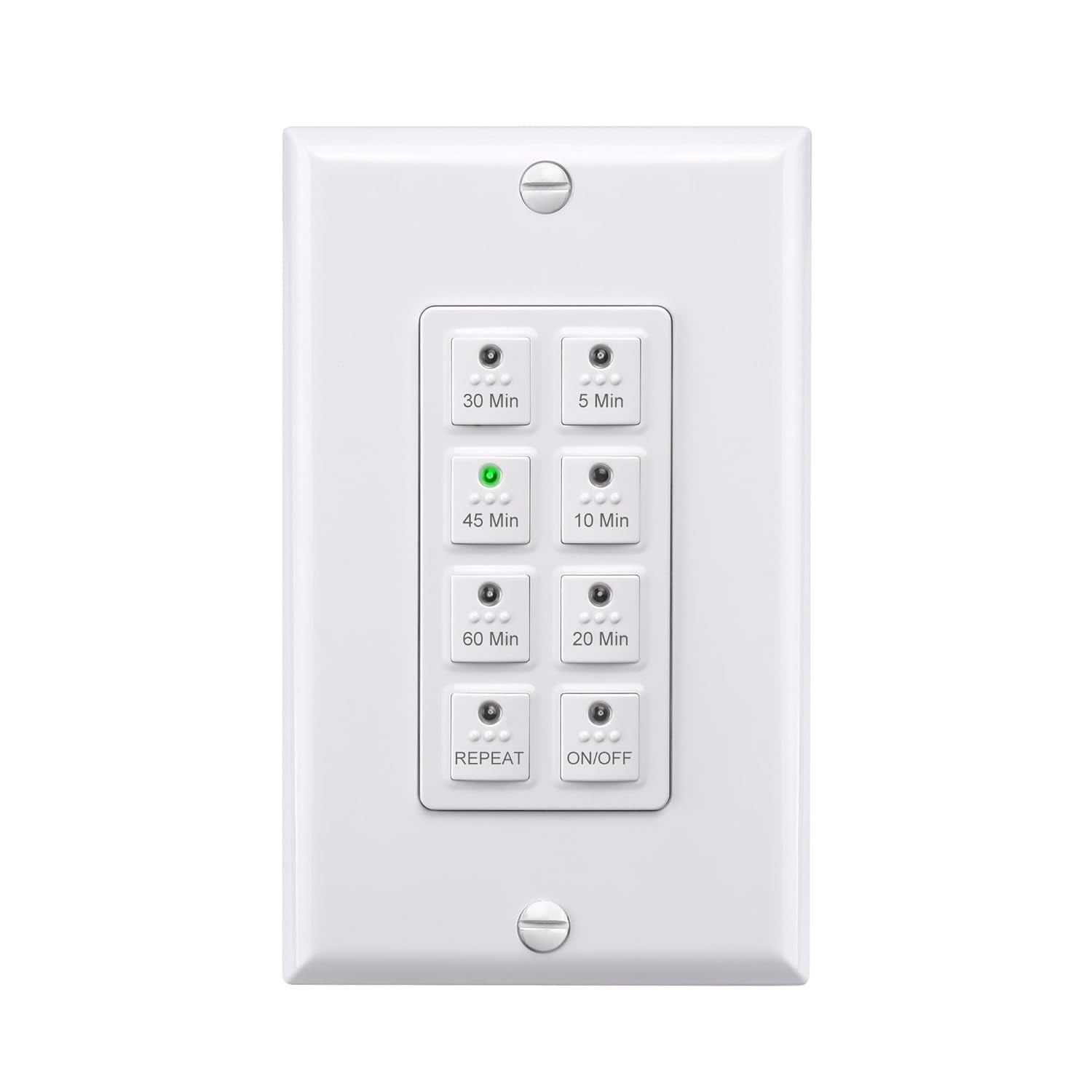BN-LINK Digital In-Wall Timer Switch, Countdown & Repeat Function for ...