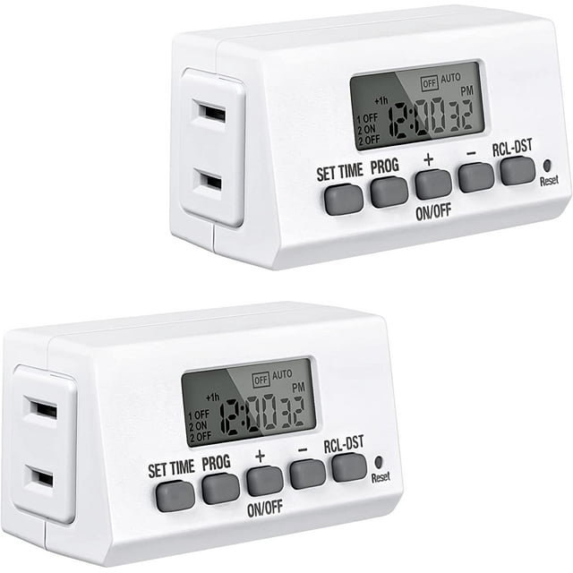 BN-LINK Digital Timer Outlet 24-Hour Programmable Digital Outlet Timer ...