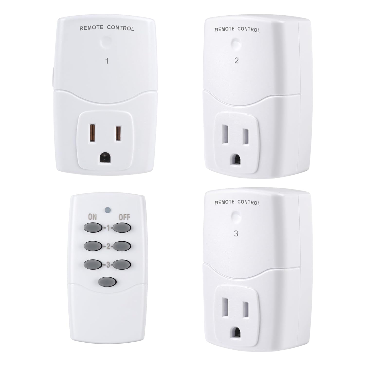 BN-LINK Mini Wireless Remote Control Outlet Switch Power Plug In for ...