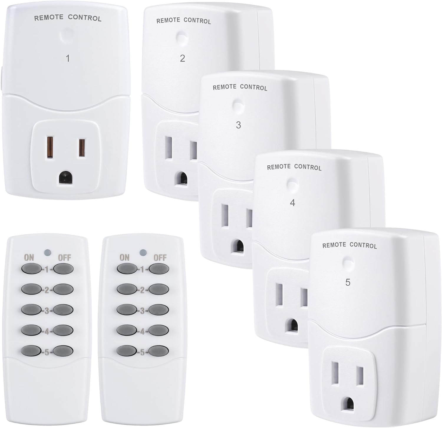 BN-LINK Mini Wireless Remote Control Outlet Switch Power Plug in for ...