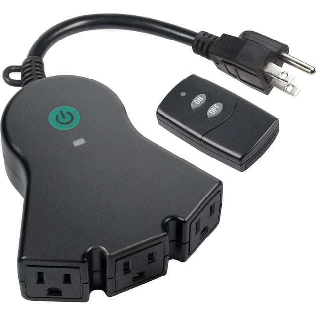 BN-LINK 15 AMP Outdoor Remote Control Outlet, Weather Proof, 3-Prong ...