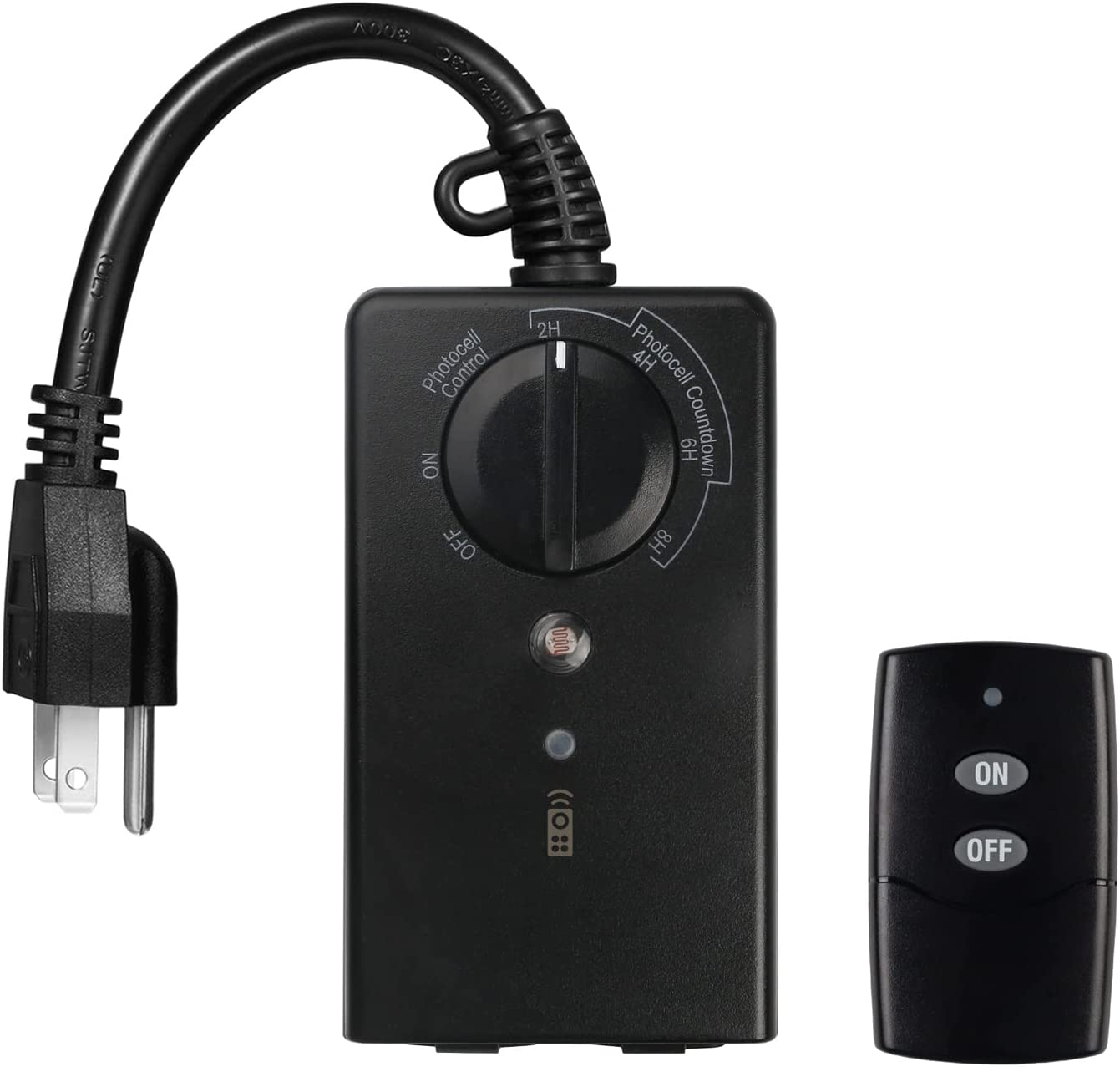 BN-LINK 24-Hour Outdoor Timer, Photoelectric Light Sensor, Waterproof ...