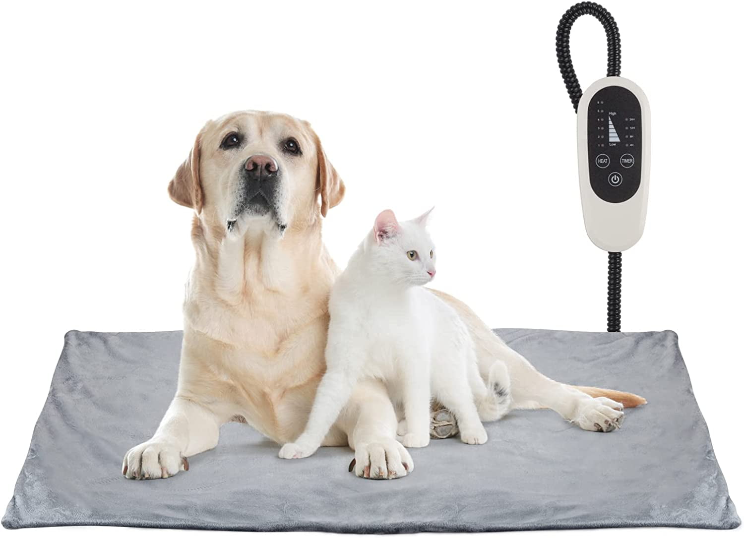 "Pet Animal Electric Heating Pad, 35"" x 24"", Chew Resistant Cord, 6 ...