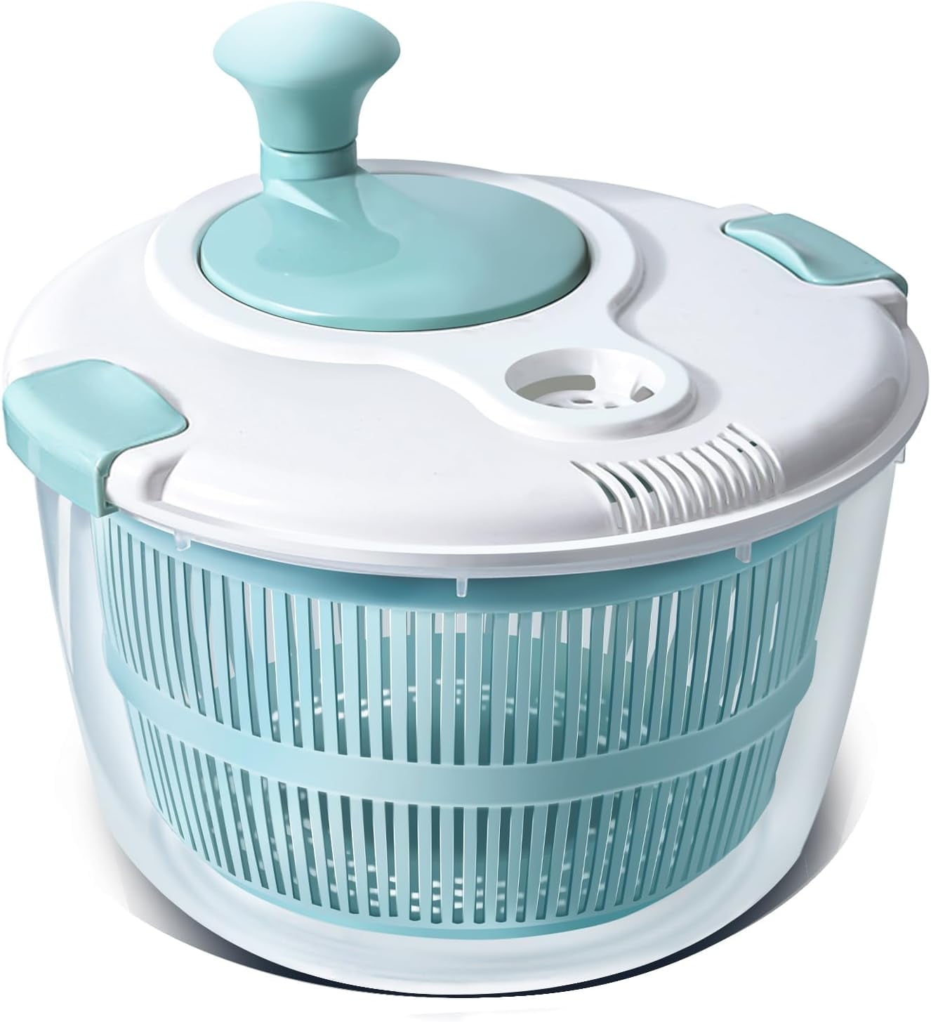 BN-LINK Salad Spinner, 4.8 Quart, Durable Lettuce Washer and Dryer with ...