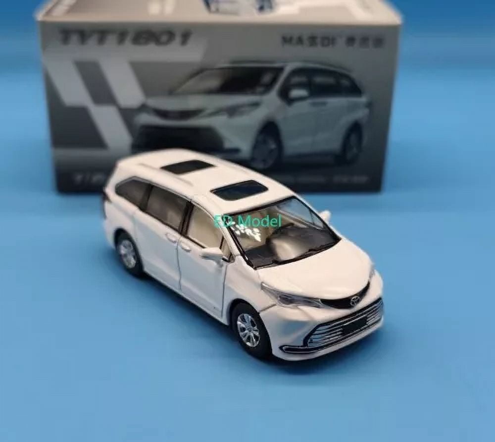 BN Masdi 1:64 White Sienna Mini Van MPV Sports Model Diecast Metal Car ...