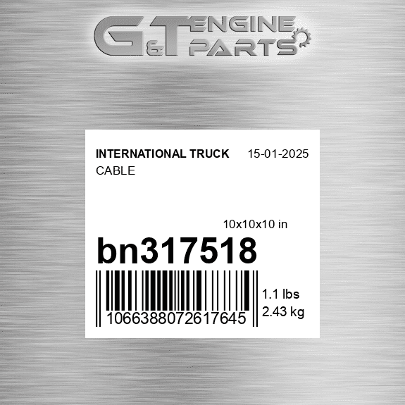 BN317518 CABLE fits INTERNATIONAL TRUCK (New OEM) - Walmart.com