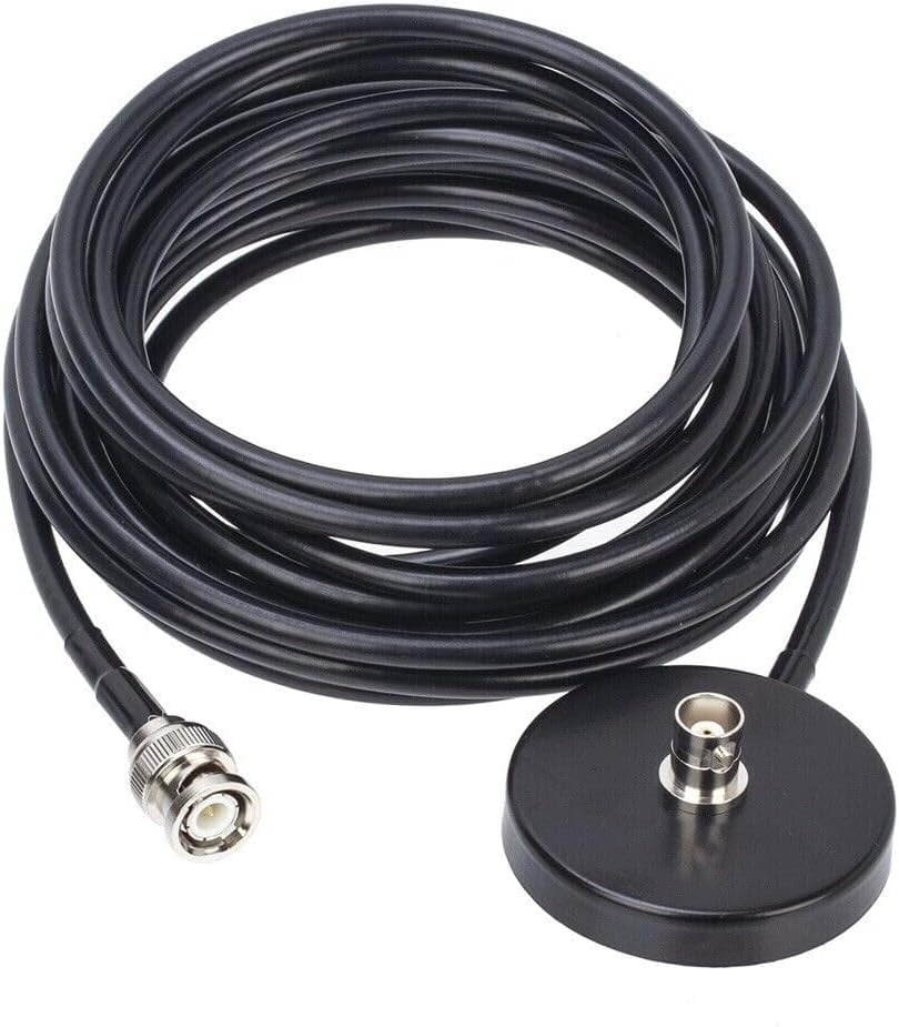 BNC Antenna Magnetic Base with 5M RG58 Coaxial Extension Cable for CB Radio - Walmart.com