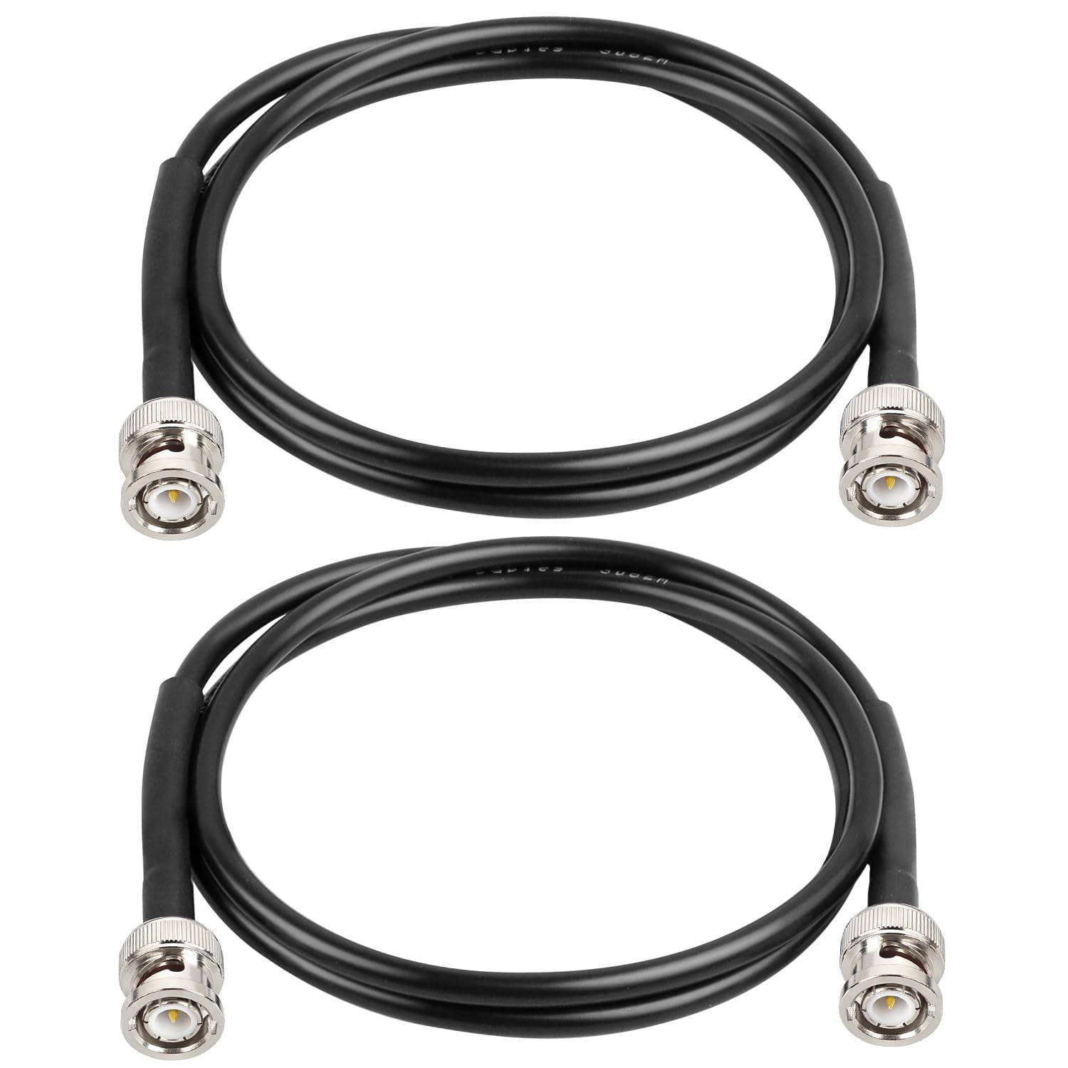 BNC Cable - 3FT 2PCS RG58 50 ohm Male to Coax Cables Low Loss Extension ...