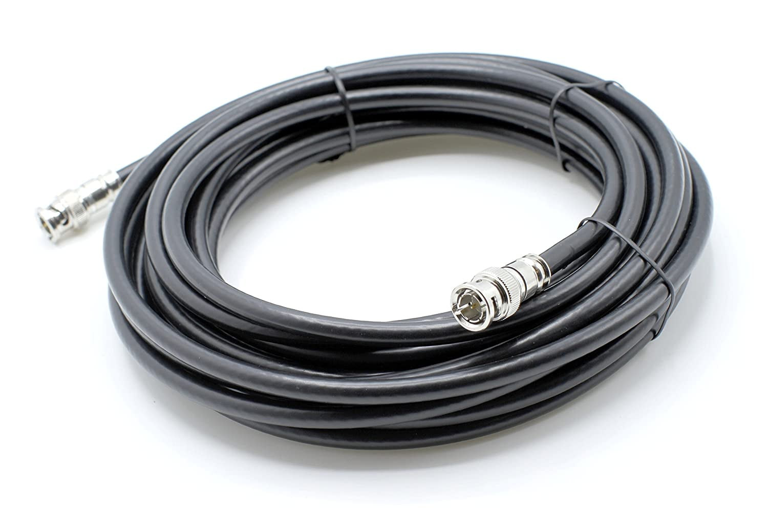 BNC Cable, Made in the USA, Black RG6 HD-SDI and SDI Cable (with two male BNC Connections) - 75 ...
