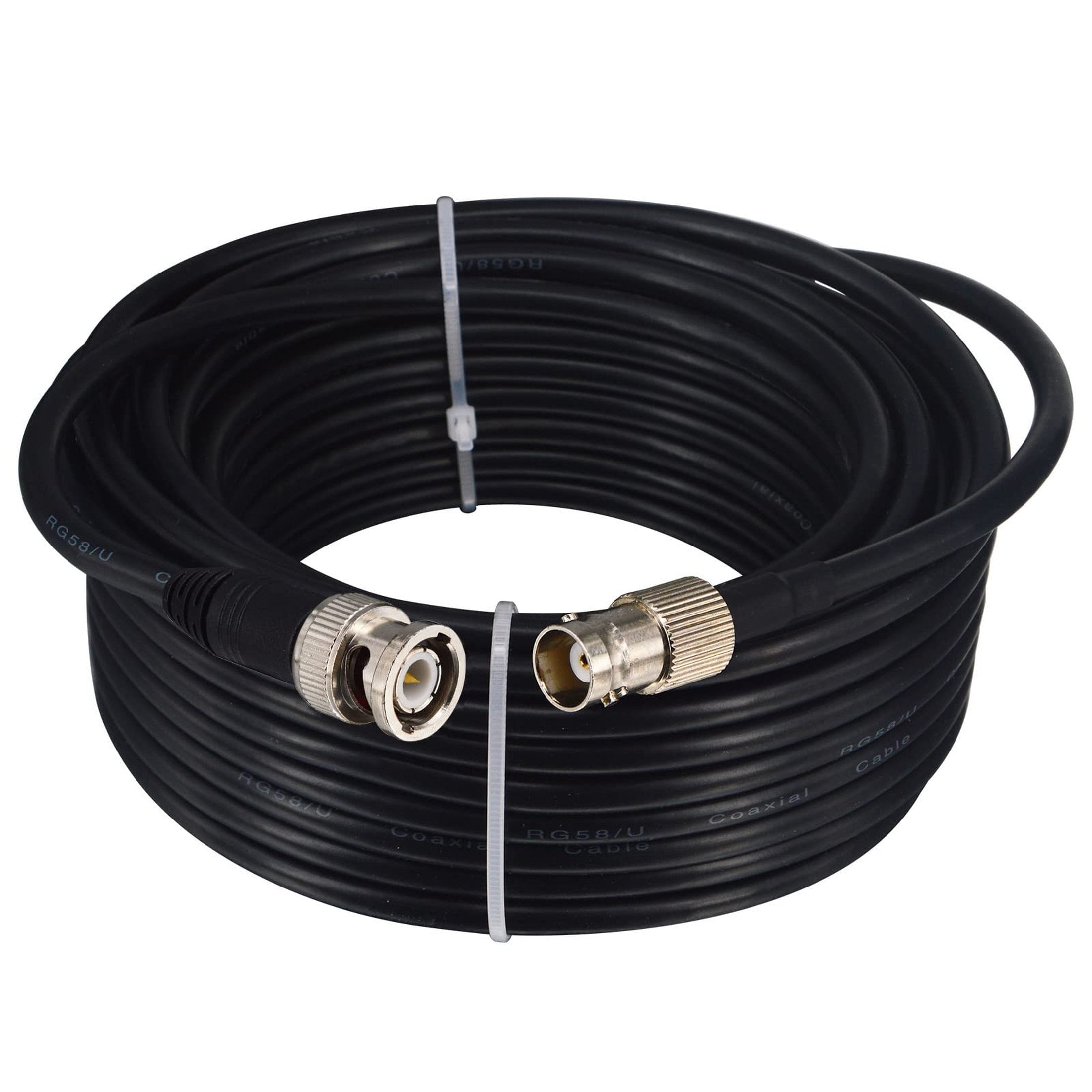 BNC Extension Cable 16.4ft RG58 Low Loss Male to Female Coax Jumper ...