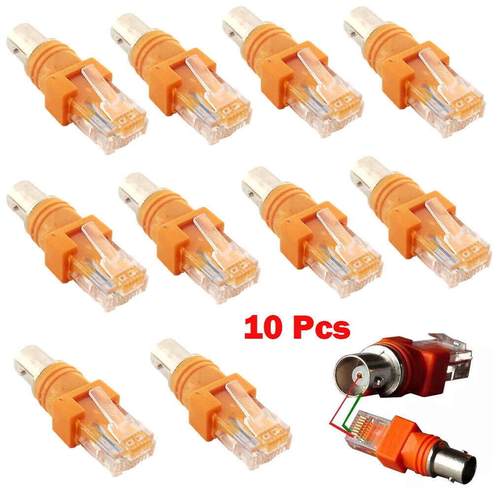 BNC Female to RJ45 Male Coaxial Barrel Coupler Adapter RJ45 to RF ...