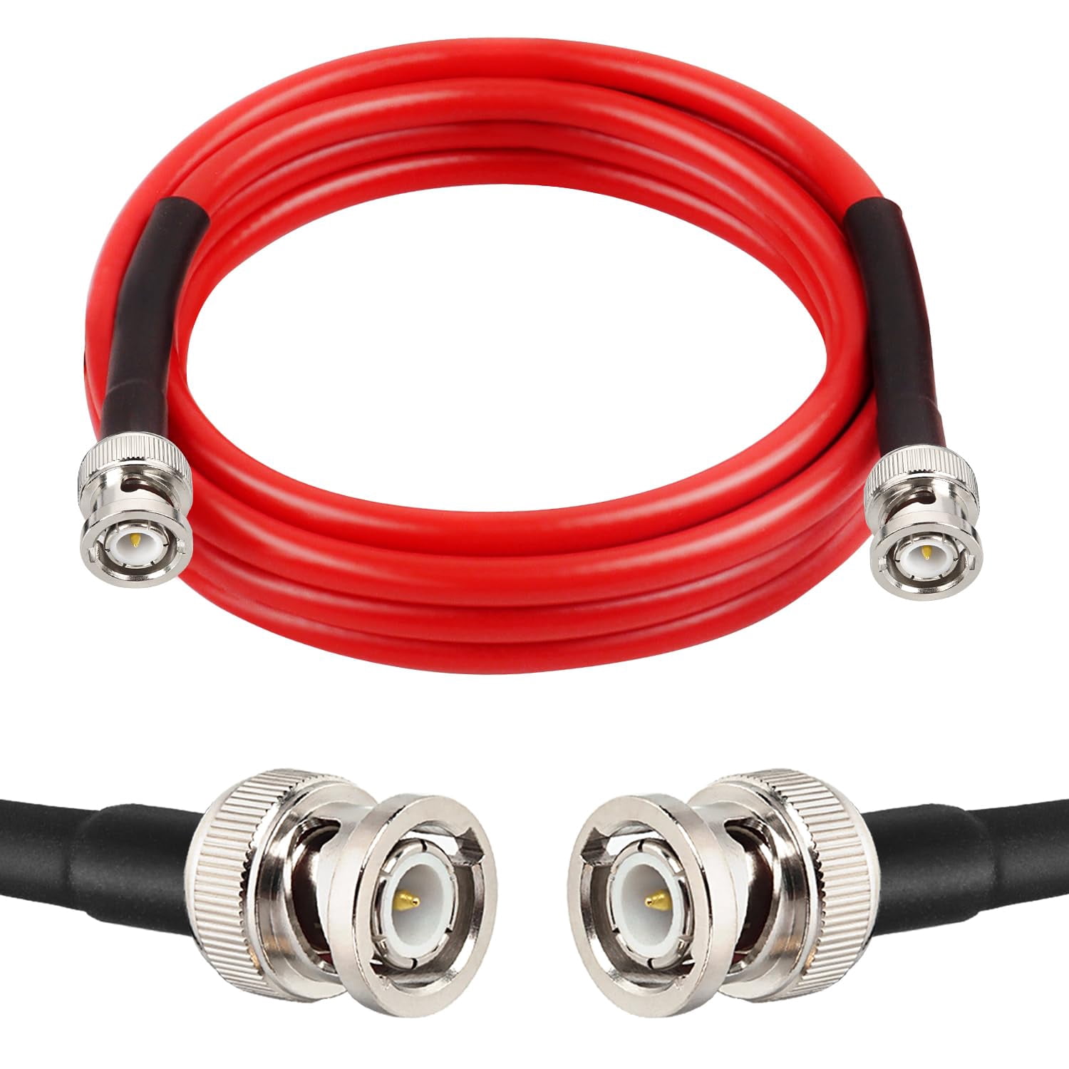 BNC Male to BNC Male Coaxial Cable 50 ohm Ultra Low Loss RG8X Coax ...