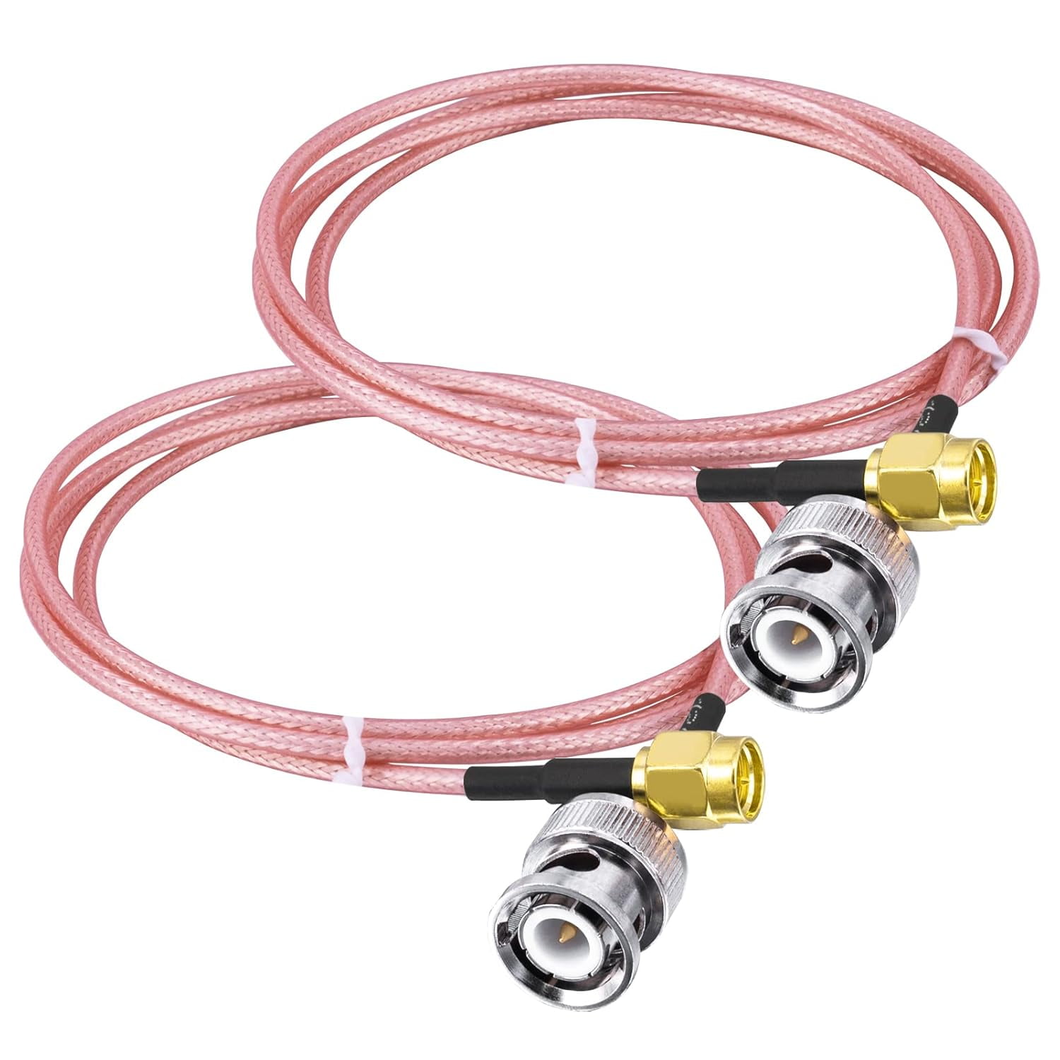 BNC Male to SMA Male Connectors 3ft RG316 Coaxial Cable Low Loss 50ohm BNC to SMA Male Adapter ...