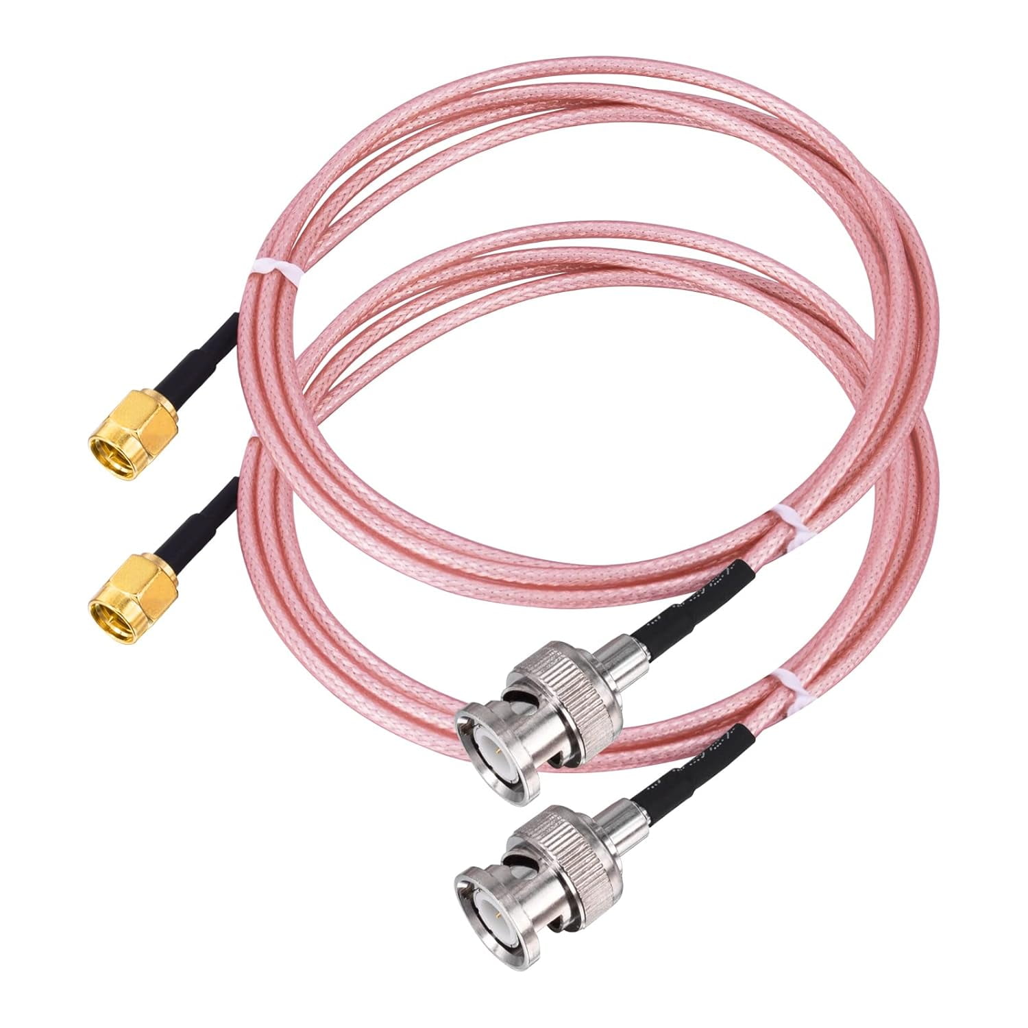 BNC Male to SMA Male Connectors 6.56FT RG316 Coaxial Cable Low Loss 50ohm BNC to SMA Male ...