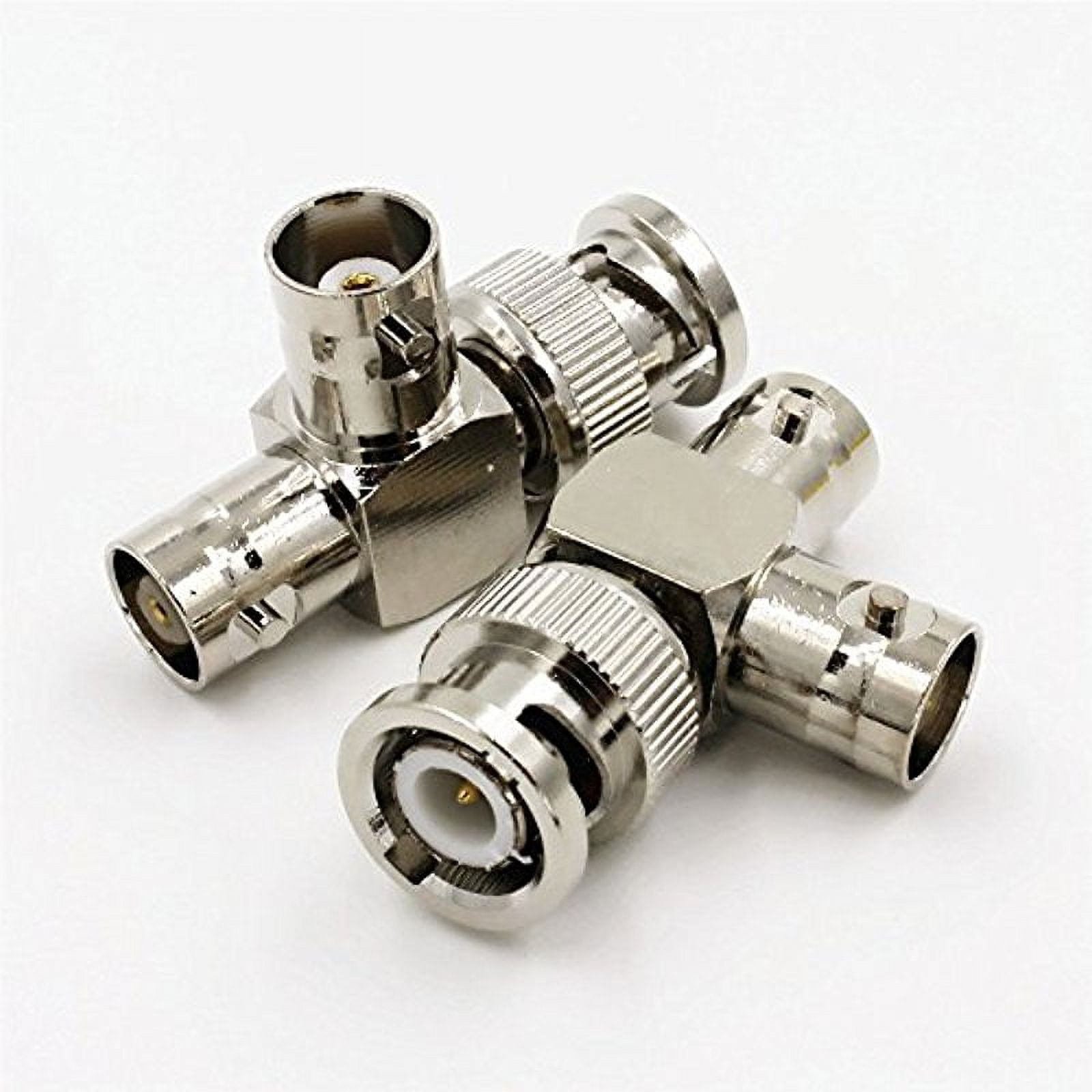 BNC Male to Two BNC Female Jack Triple T In Series RF Adapter Connector 3 Way Quick USA Shipping ...