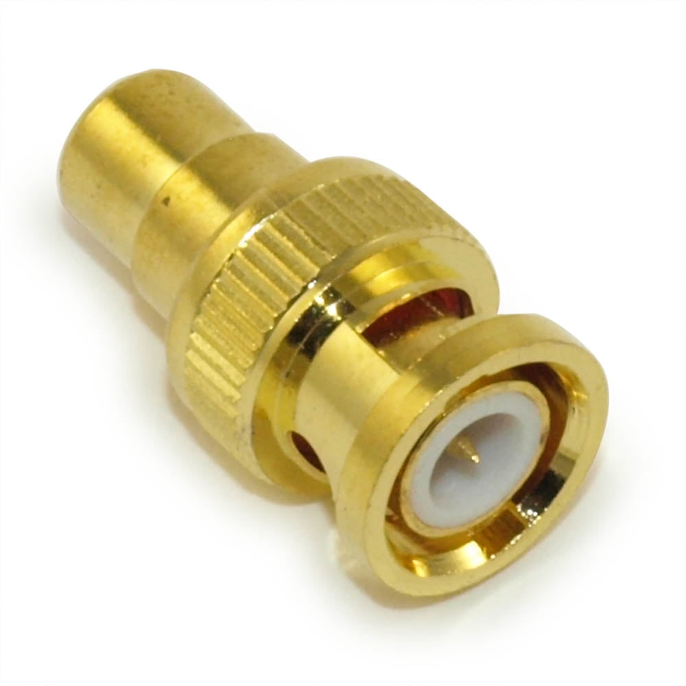 BNC Plug (Male) / RCA Jack (Female) Adapter GOLD PLATED - Walmart.com